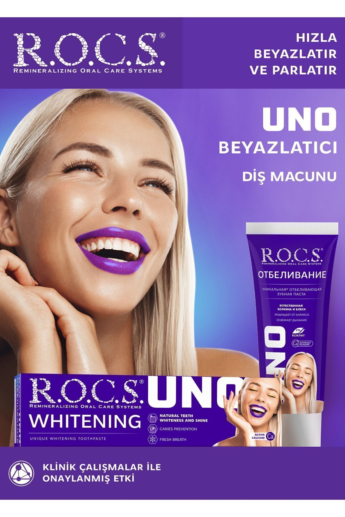 R.O.C.S. Rocs Uno Hızlı Beyazlatıcı Diş Macunu 74g - Fiyatı, Yorumları