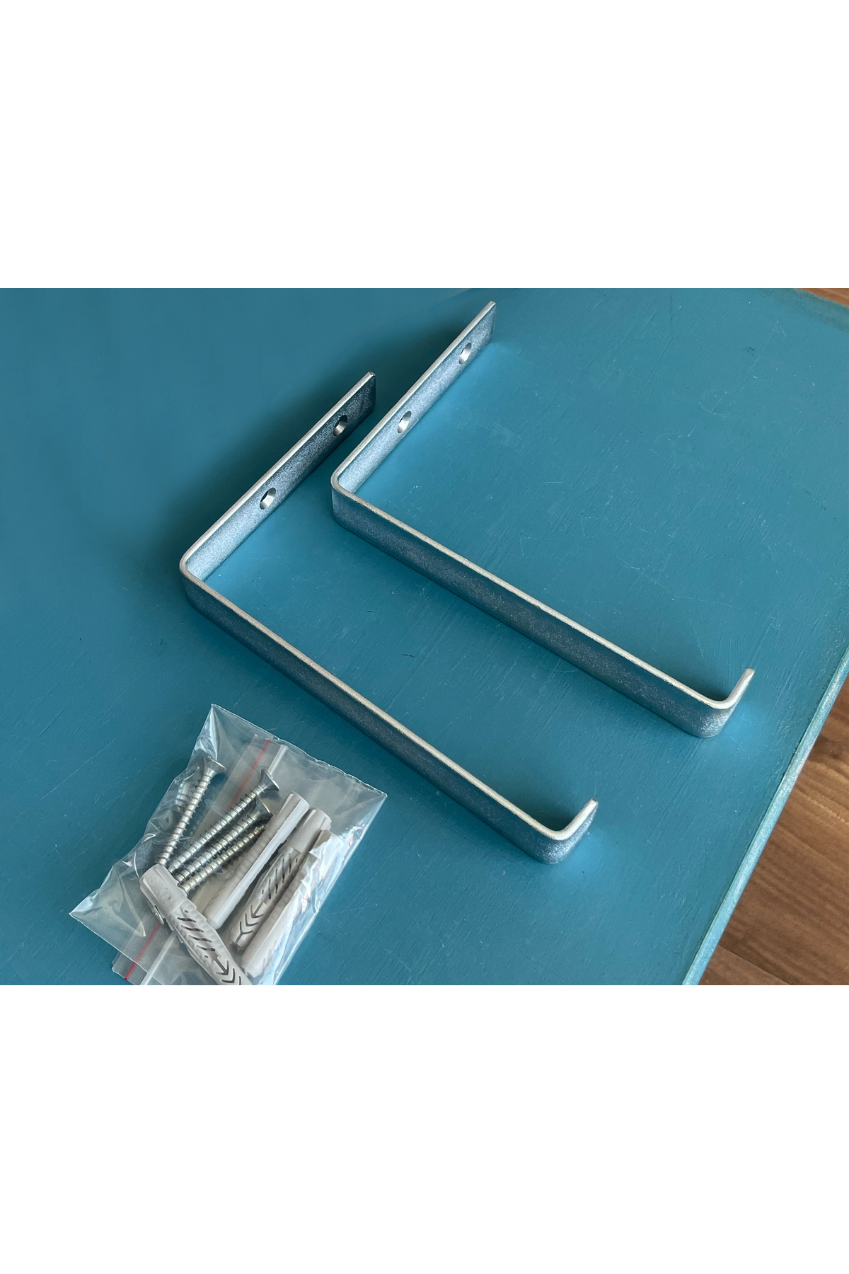 HalohopeDesign L Demir Raf Altı Aparatı Ayağı Konsol Raf ve Saksı ...