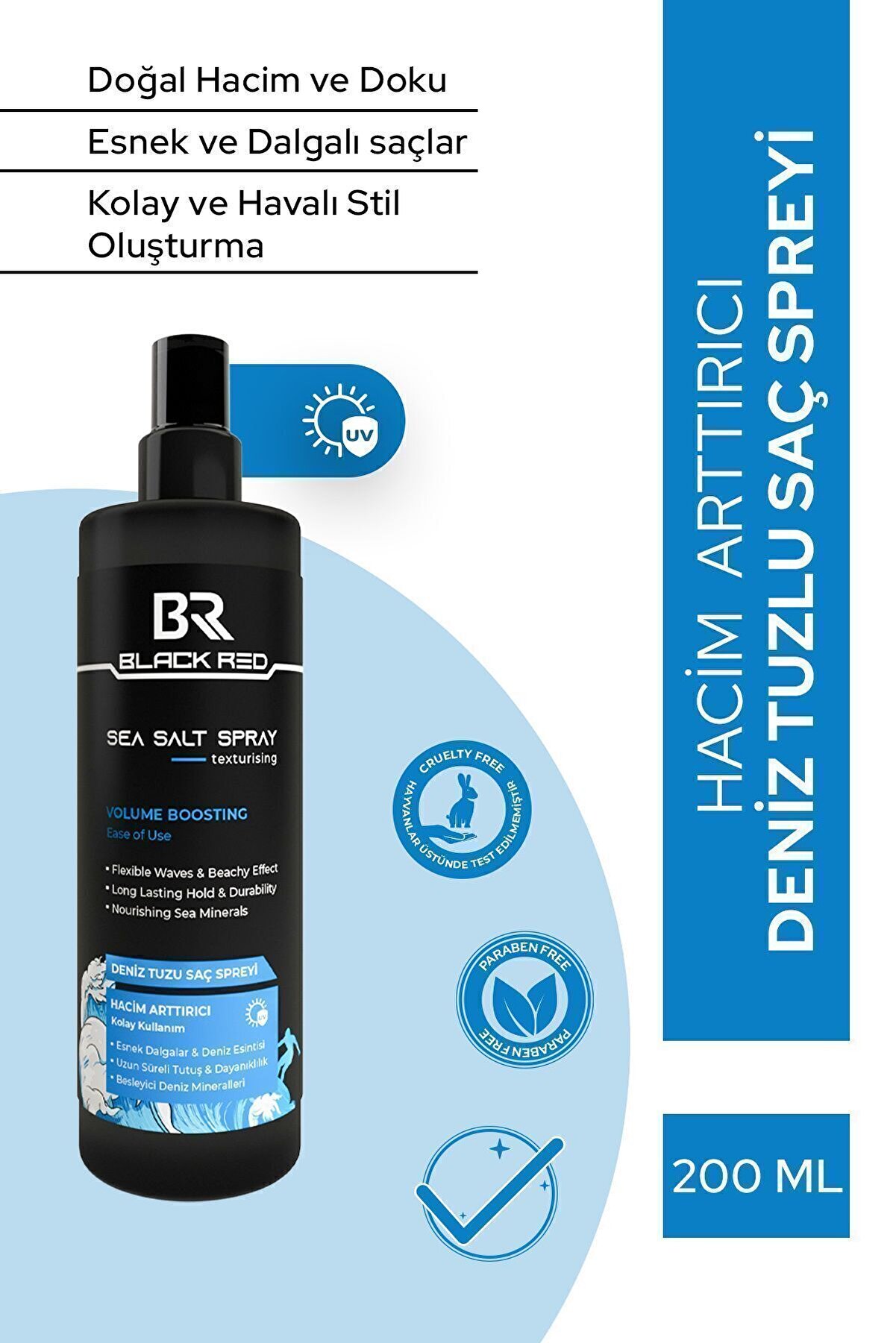 Black Red Saç Deniz Tuzu Spreyi - Sea Salt Spray Orta Tutuşlu ...