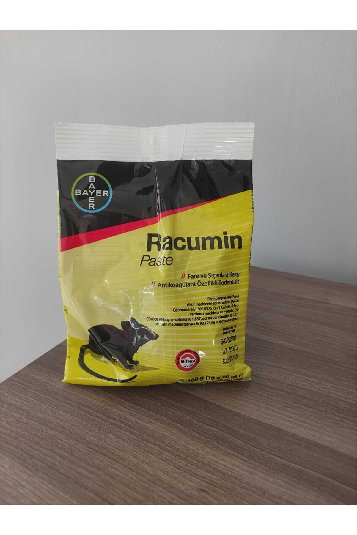 Bayer Racumin Pasta Fare Ilacı Fare Yemi Sıçan Zehiri 100 gr 2026 ...