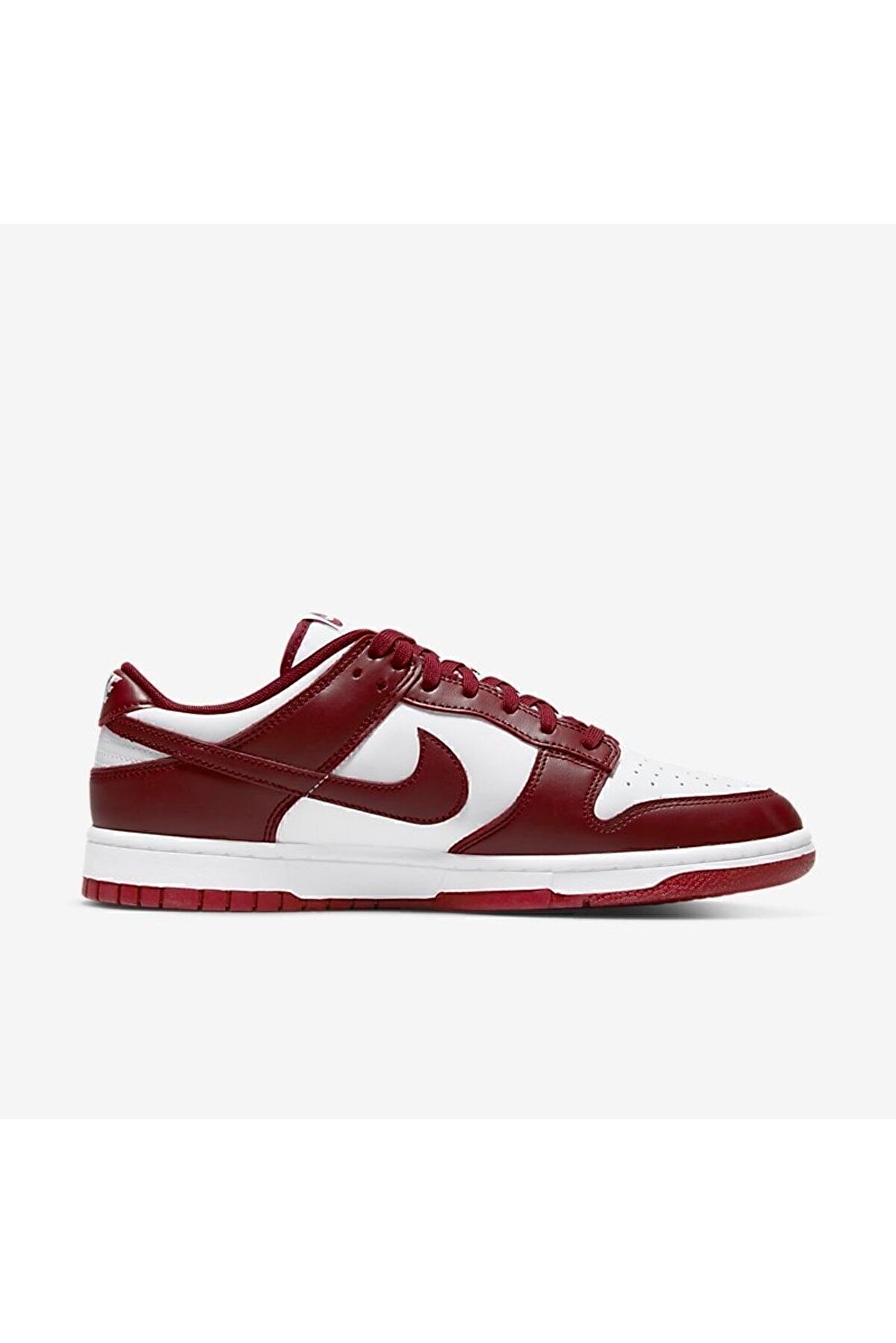 Nike Dunk Low Retro Sneaker Bordo-Beyaz Unisex Günlük Spor Ayakkabısı ...