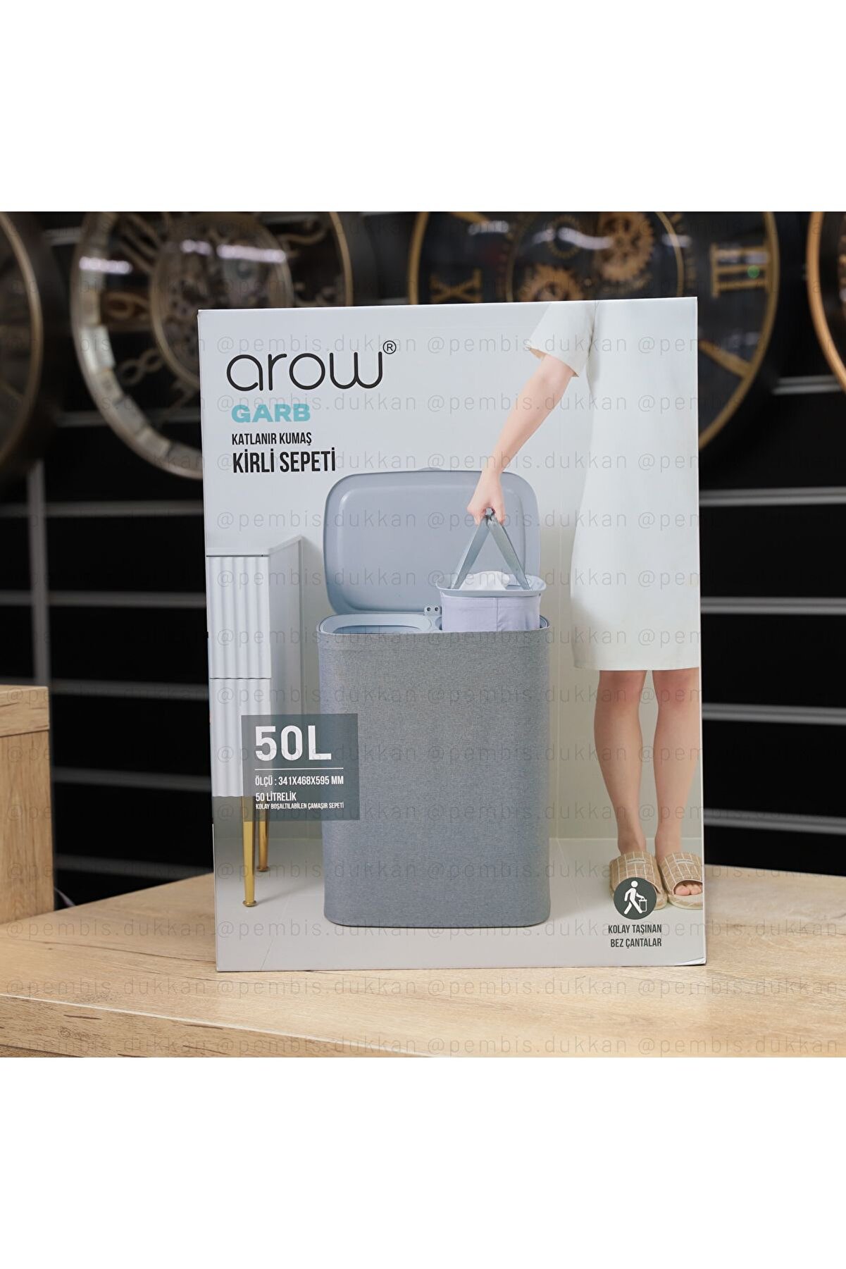 AROW GARB 2 BÖLMELİ KİRLİ SEPETİ 50 LİTRE - Fiyatı, Yorumları