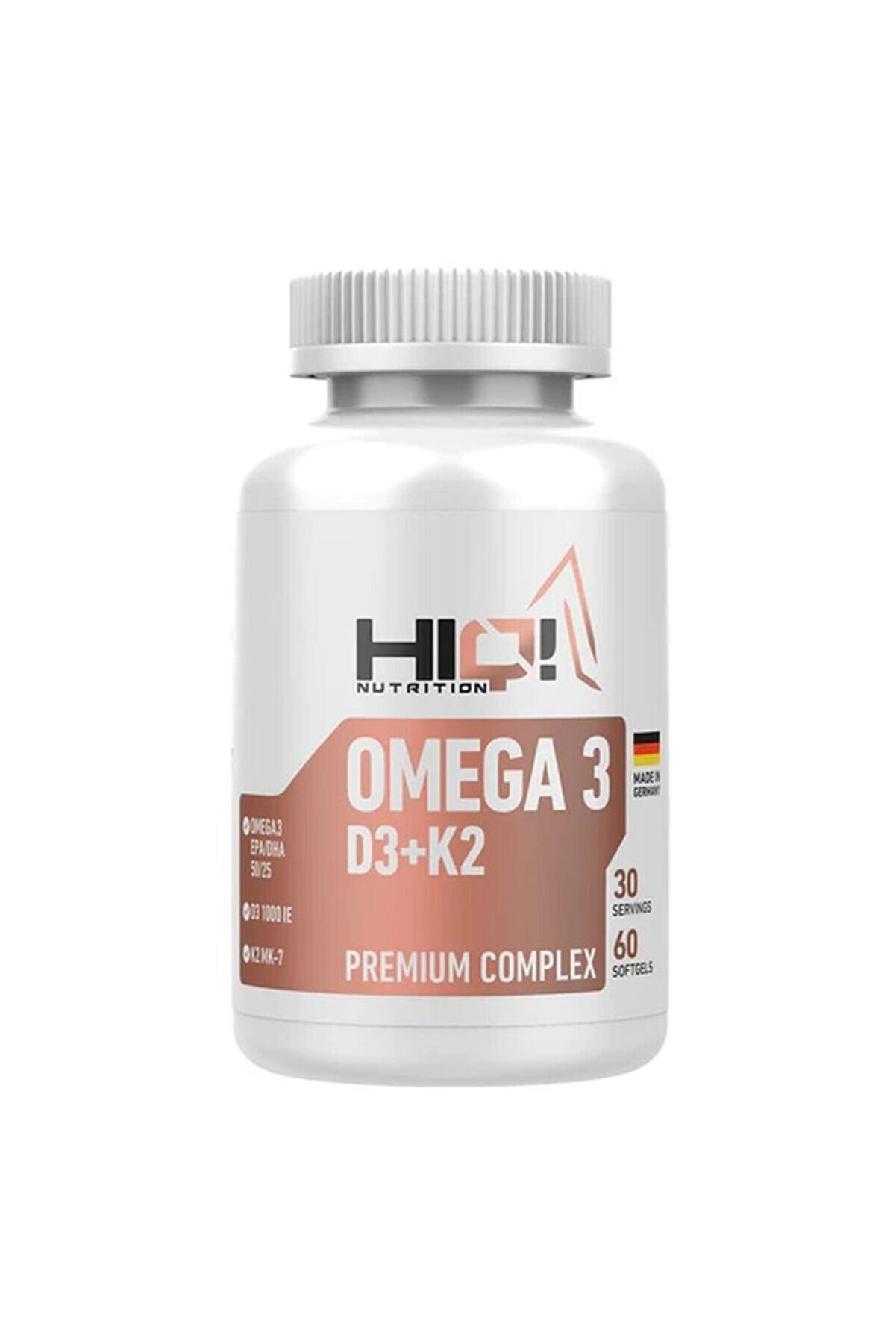 HIQ NUTRITION HIQ OMEGA 3 D3+K2 PREMIUM COMPLEX 60 SOFTJEL - Fiyatı ...