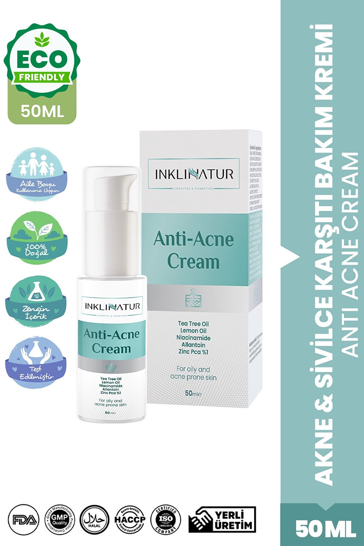 INKLINATUR Anti-akne Bakım Kremi - Sivilce Ve Akneye Eğilimli Ciltler ...