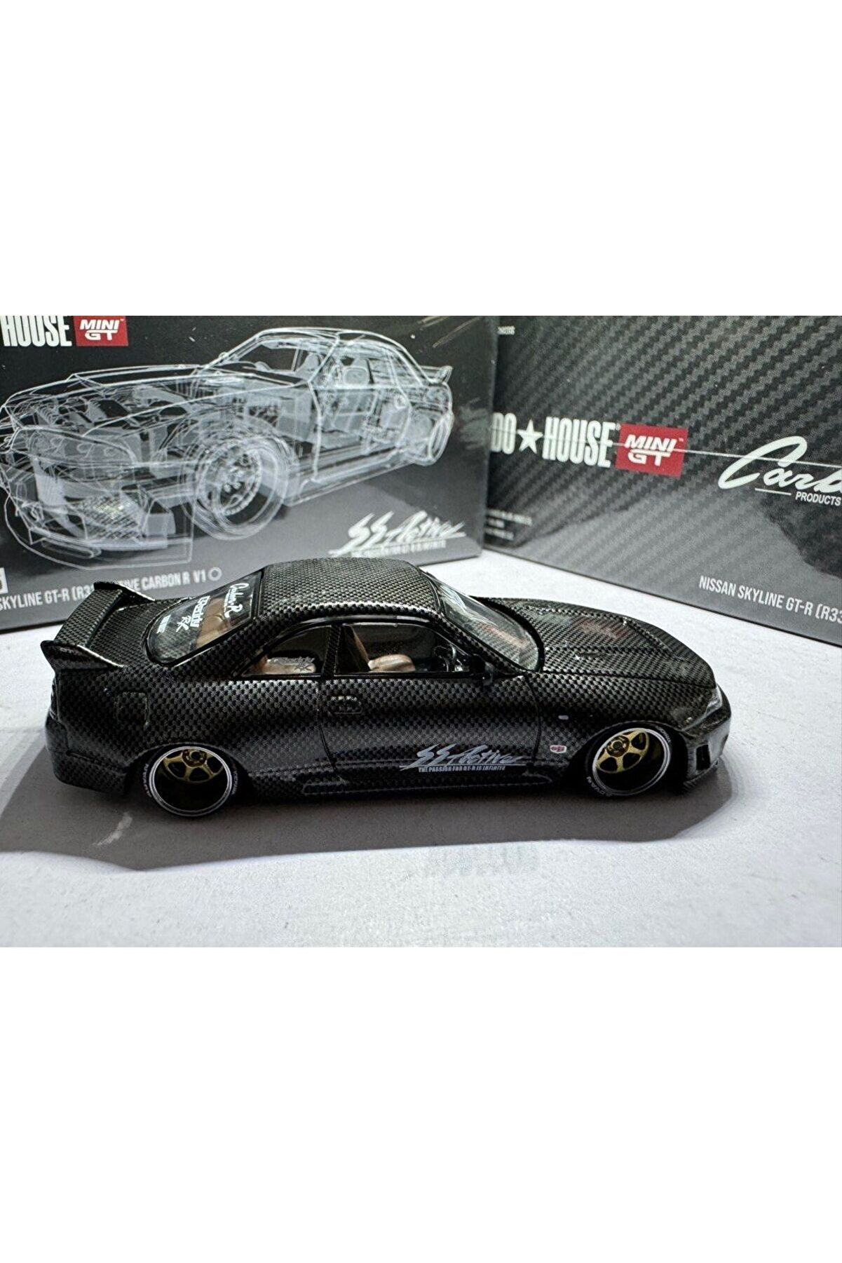 mini gt NISSAN SKYLINE GT-R (R33) ACTIVE CARBON R V1 - Fiyatı, Yorumları