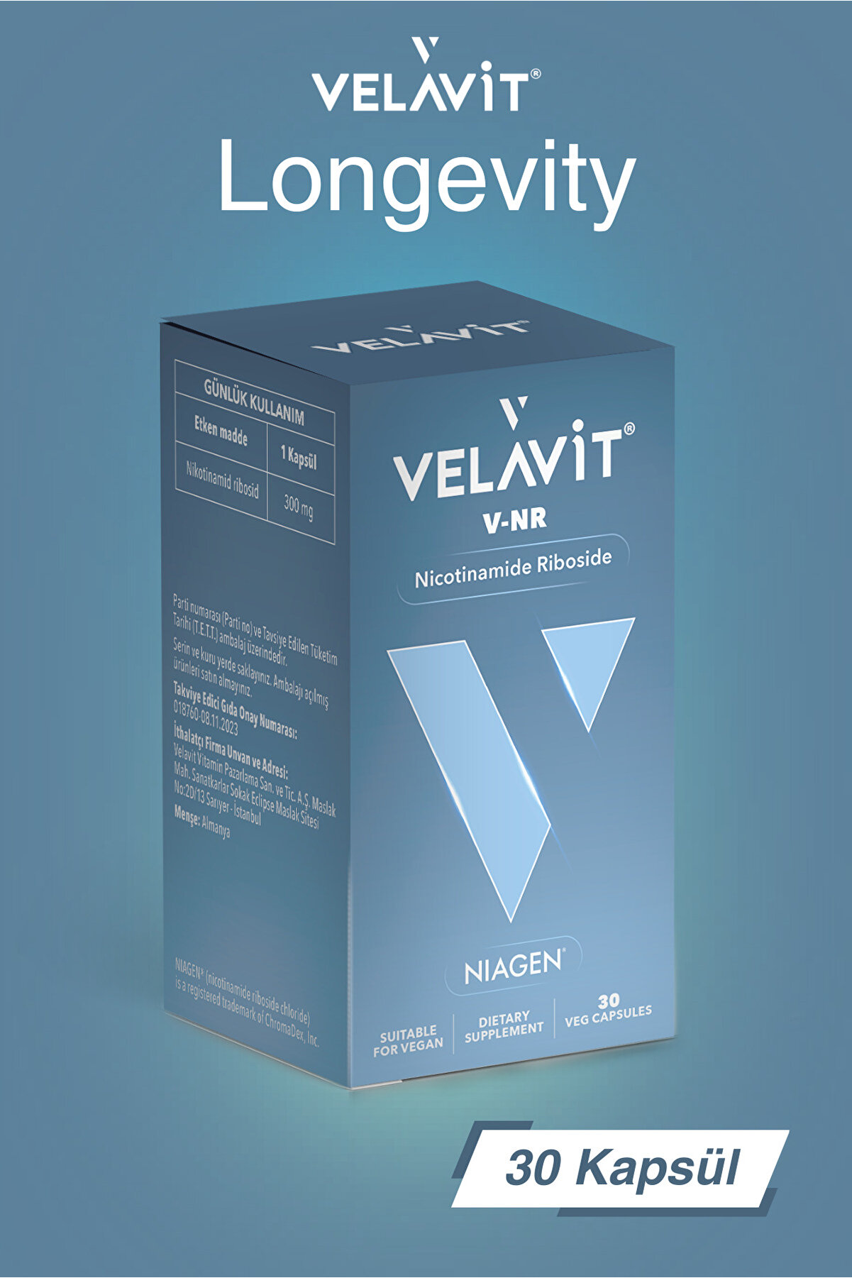 Velavit V-NR Nicotinamide Riboside 30 Kapsül Fiyatı, Yorumları - Trendyol