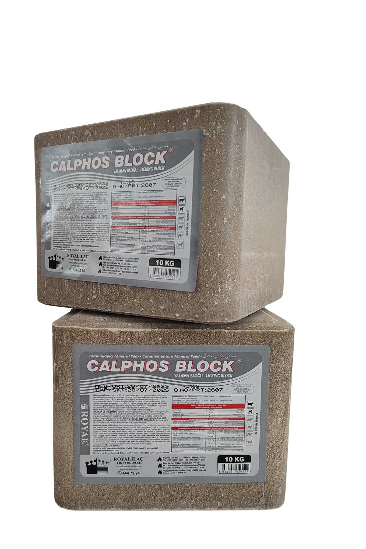 Royal İlaç ROYAL CALPHOS BLOCK 10KG YALAMA TAŞI (2 ADET) - Fiyatı ...