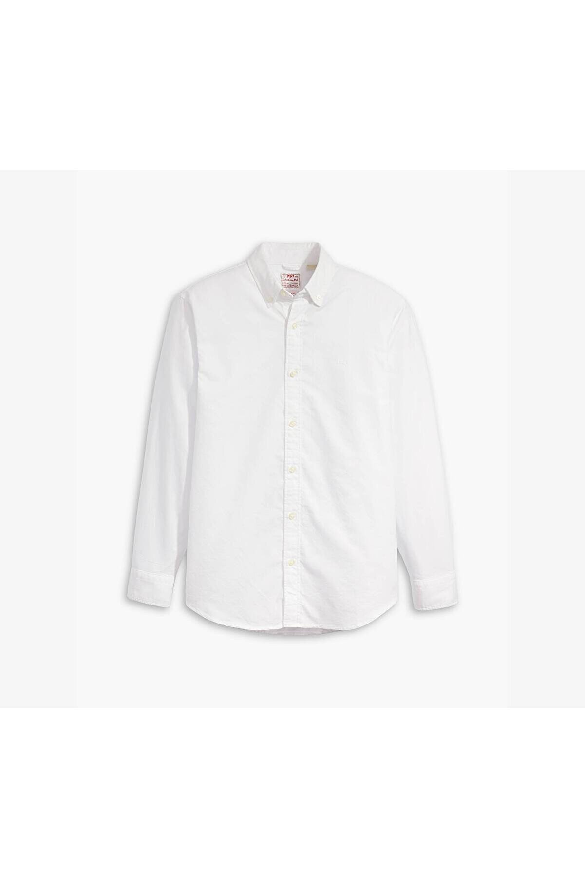 Levi's Levis Logo İşlemeli Erkek Rahat Gömlek AUTHENTICBUTTONDOWNBRIGHTWHITE A7210-0000 Fiyatı ...