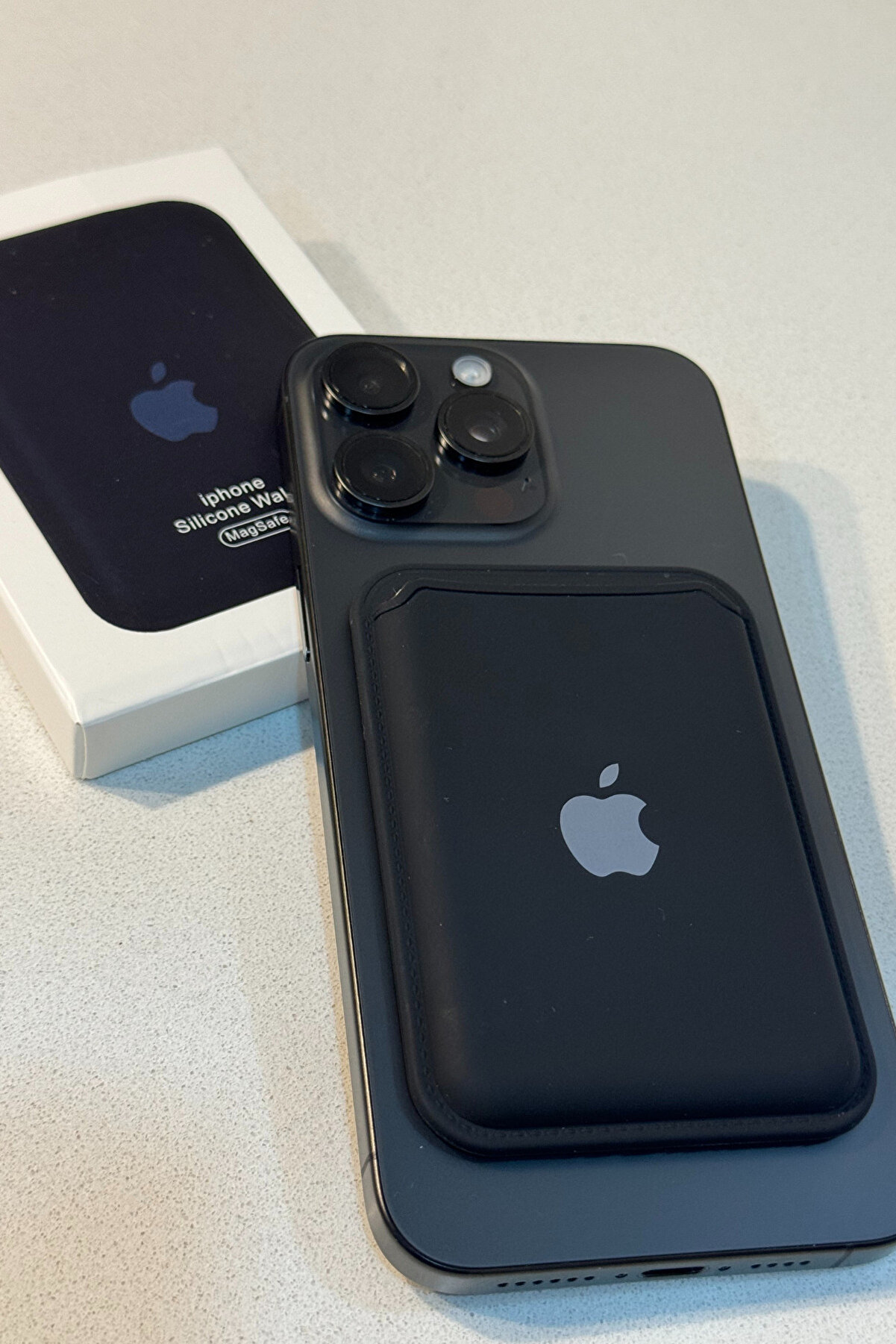 L'eDoren Apple Iphone Uyumlu Telefon Arkası Magsafe Silikon Cüzdan ...