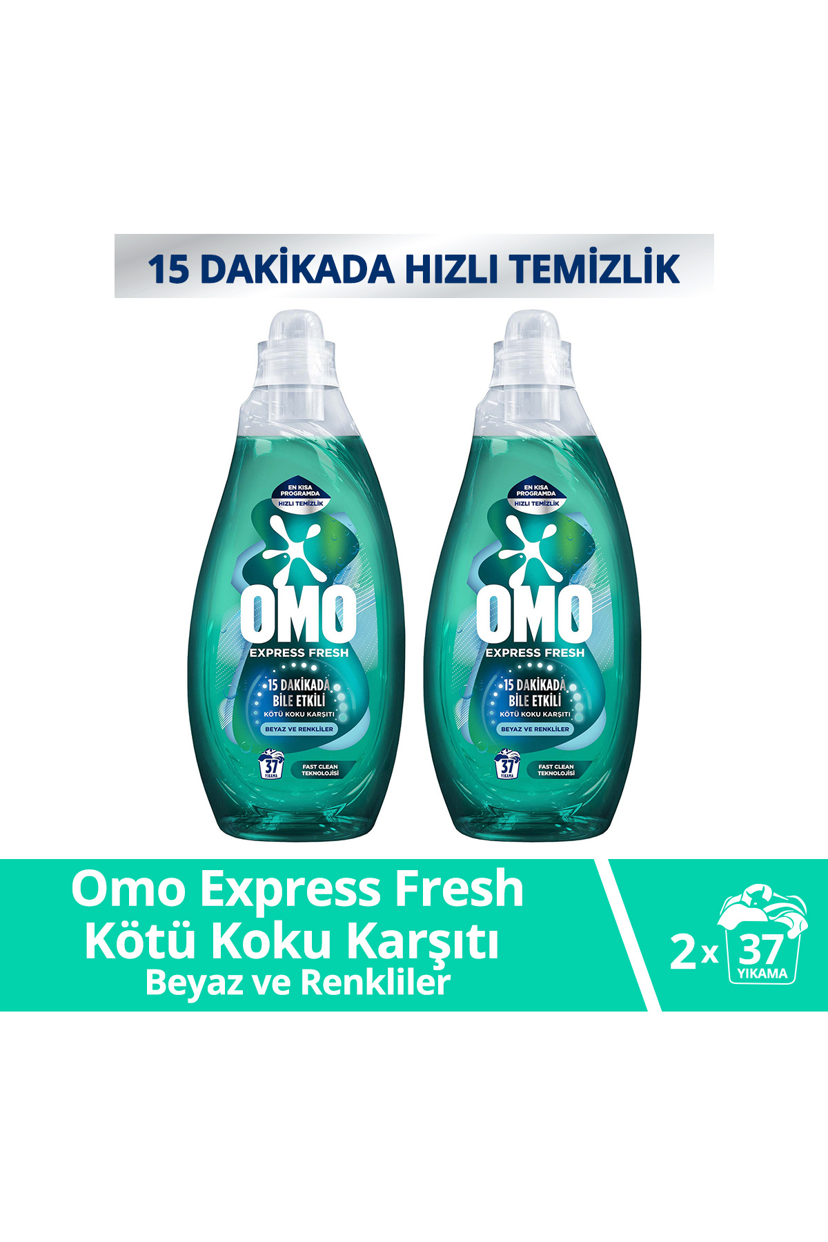 Omo Express Fresh Kötü Koku Karşıtı Beyaz Ve Renkliler Sıvı Çamaşır ...