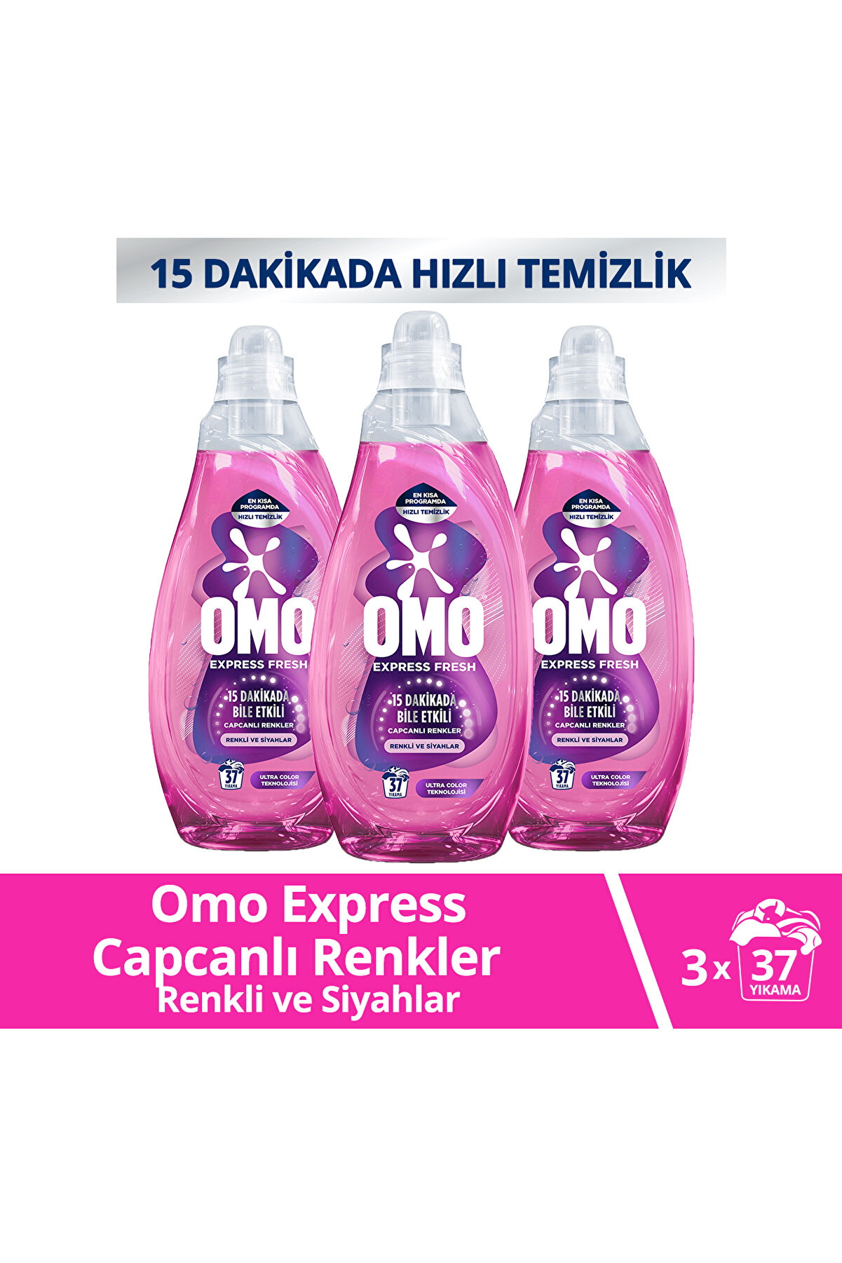 Omo Express Fresh Capcanlı Renkler Renkli Ve Siyahlar Sıvı Çamaşır ...