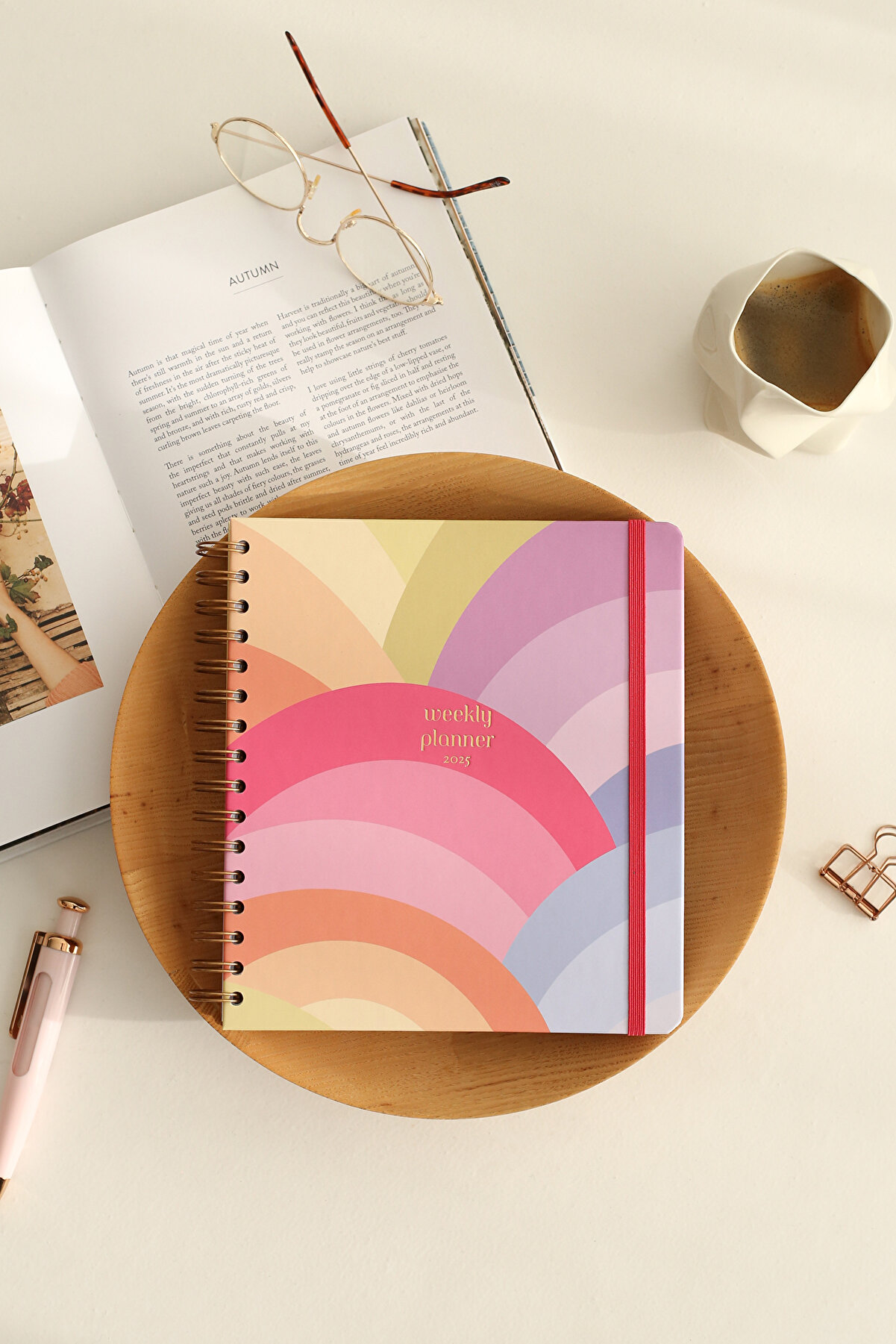 Matt Notebook 2025 Yılı Haftalık Kare Ajanda - 12 Aylık Gökkuşağı - Fiyatı, Yorumları