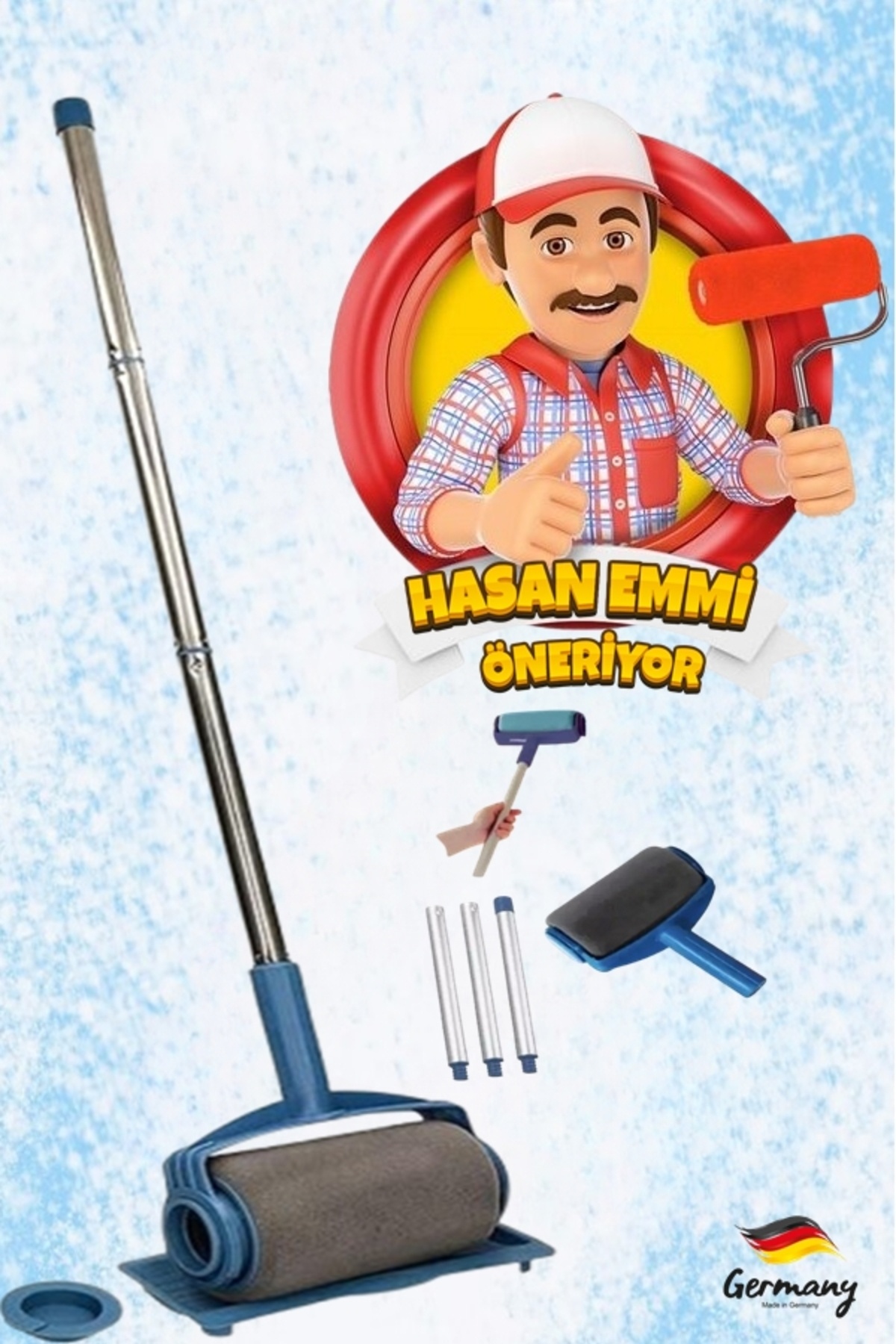 Xolo Paint Master Sopalı Yeni Nesil Boya Rulosu Fırça Boya Badana Saplı ...