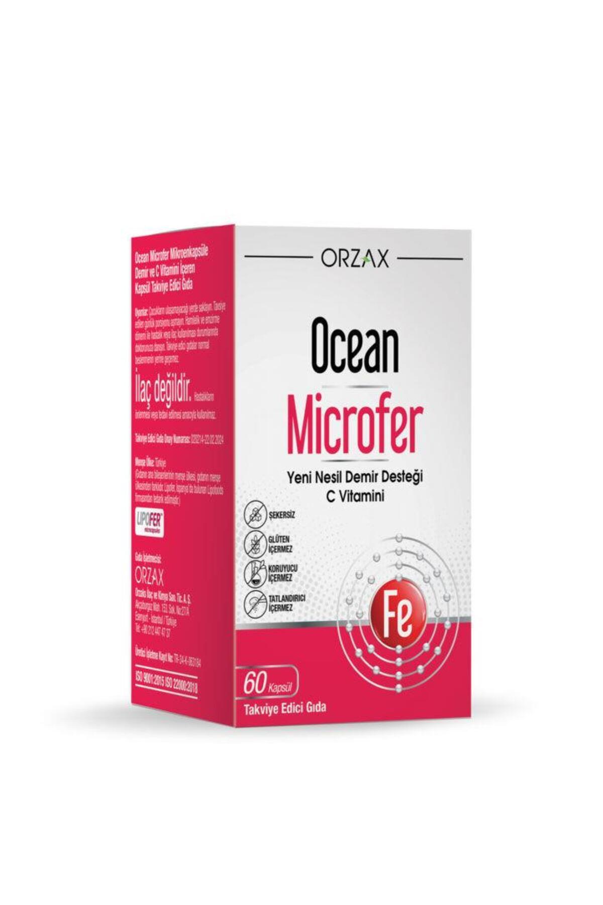 Orzax Ocean Microfer Demir ve C Vitamini 60 Kapsül Fiyatı, Yorumları ...