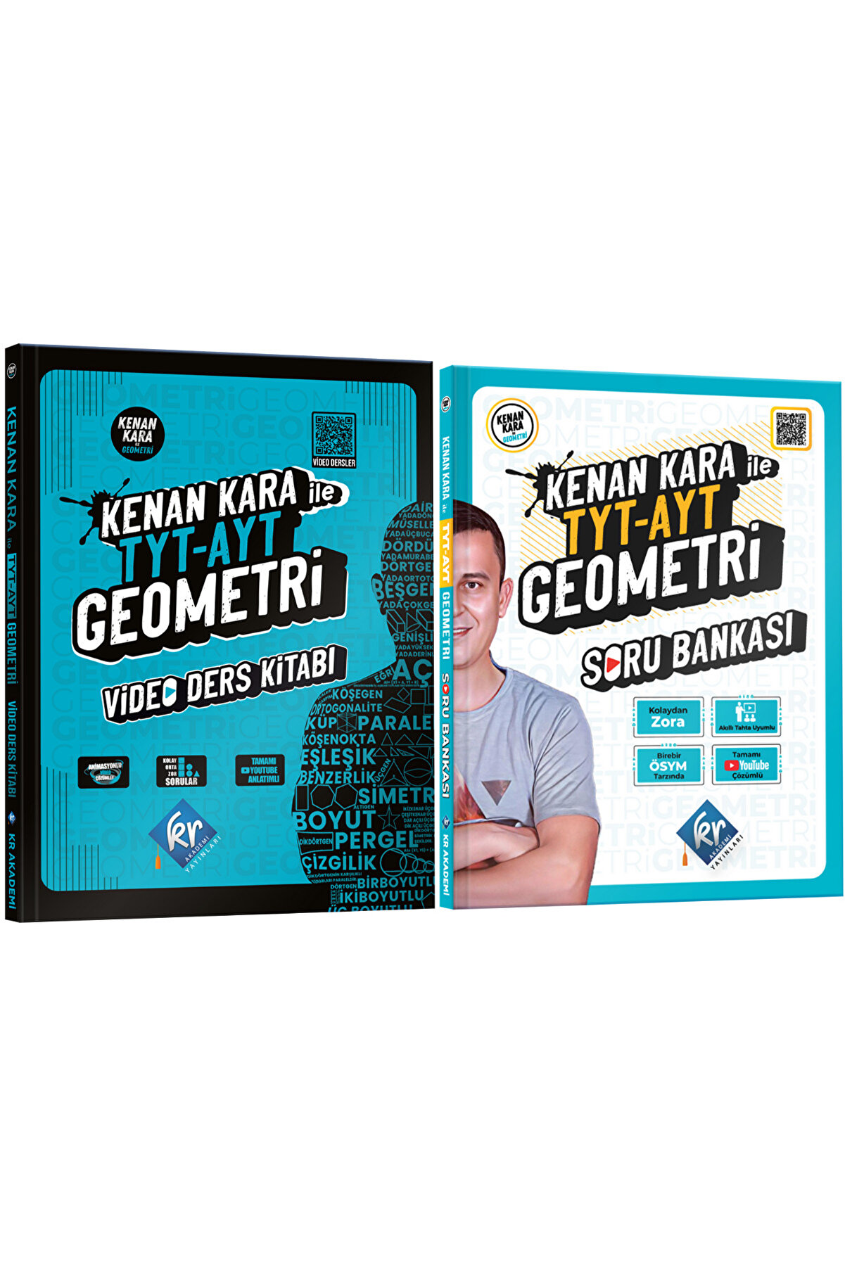 KR Akademi Yayınları Kenan Kara Ile Tyt-ayt Geometri Video Ders Kitabı Ve Soru Bankası Seti ...