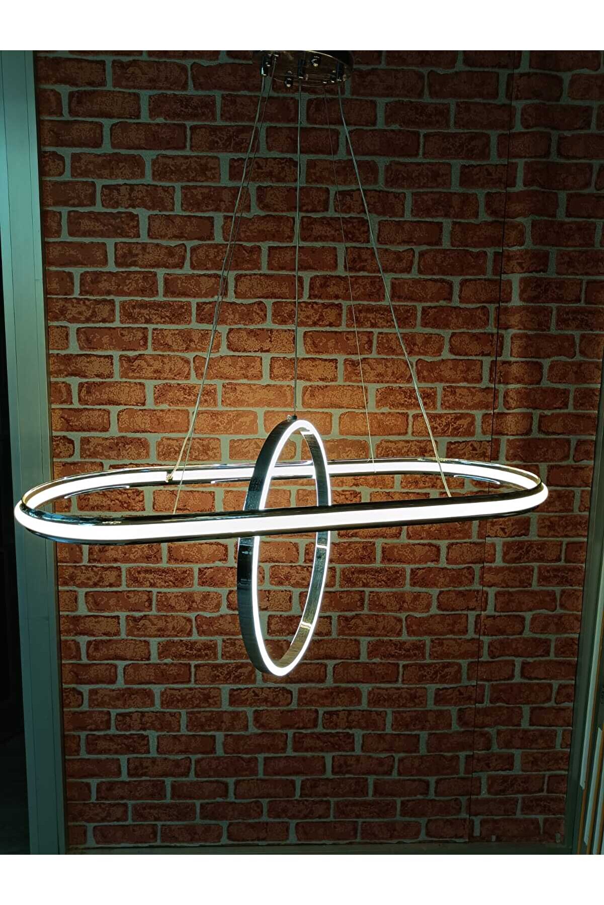 Avize 2li sarkıt ayarlanabilir uzunluk - led avize yuvarlak 3 renk ...