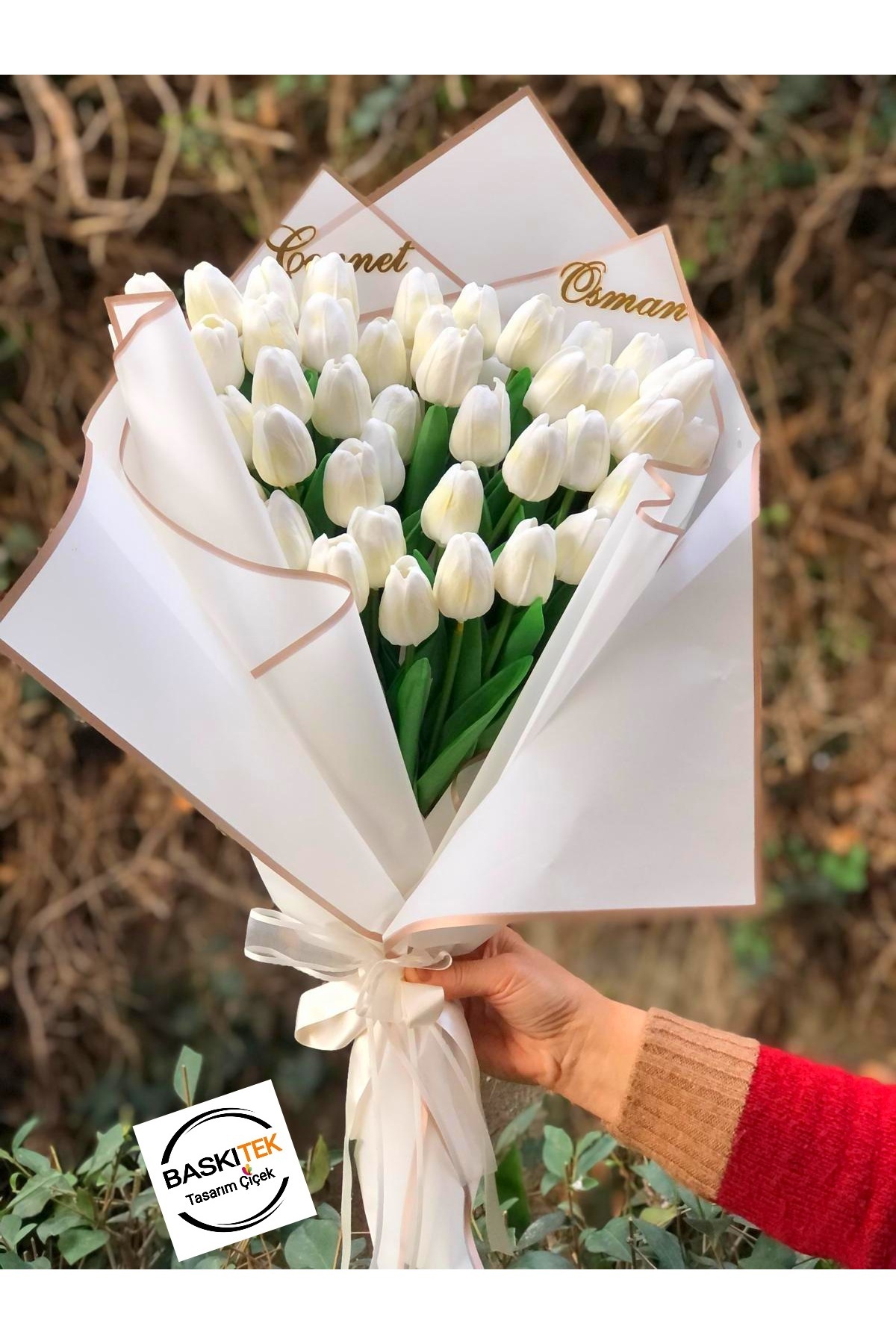 baskıtek Beyaz Lale İsteme Çiçeği, Kız isteme Çiçeği, Lale isteme ...