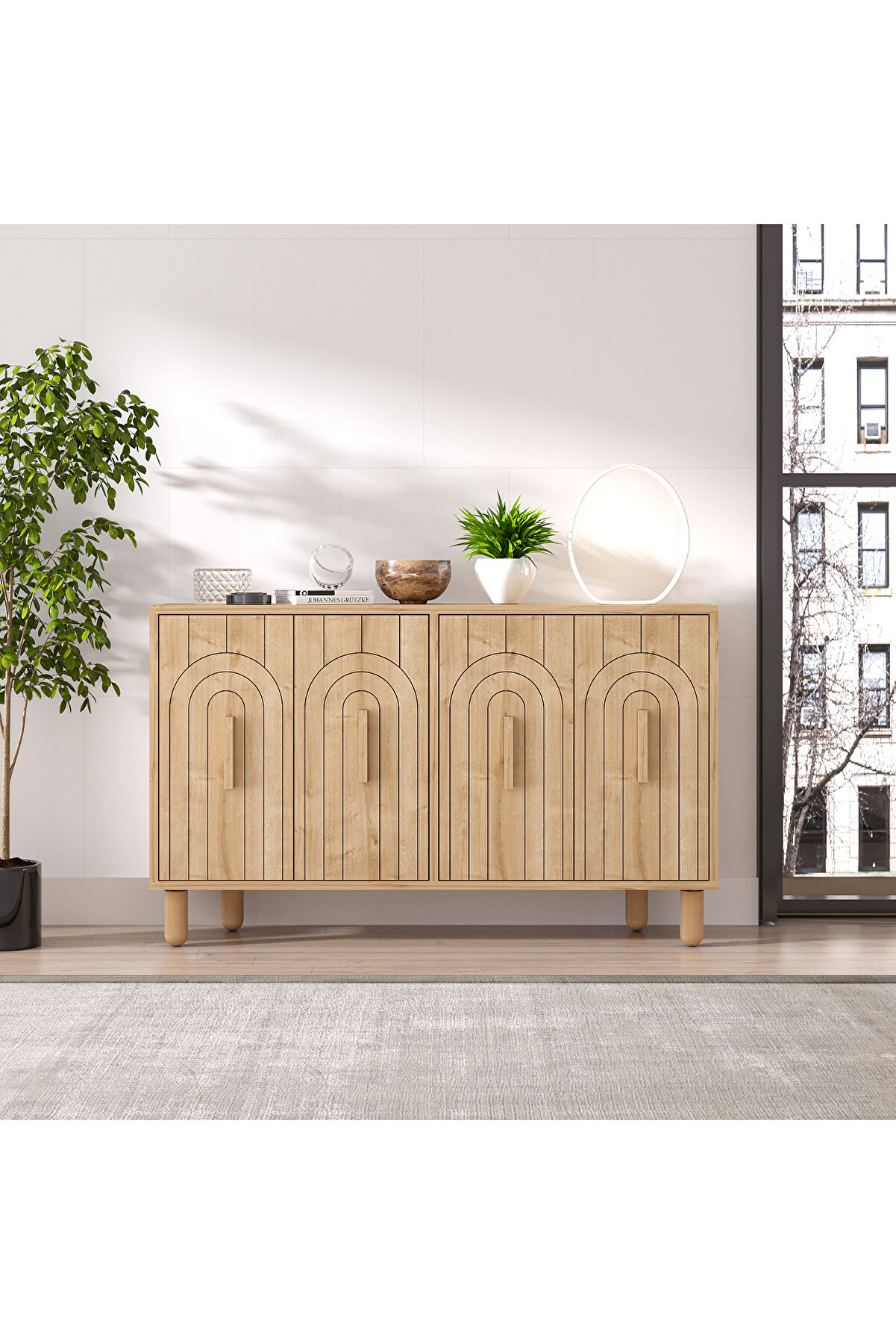 MERT SERT MOBİLYA Tiger Konsol,Çok Amaçlı Dolap, Ayakkabılık,Kahve ...