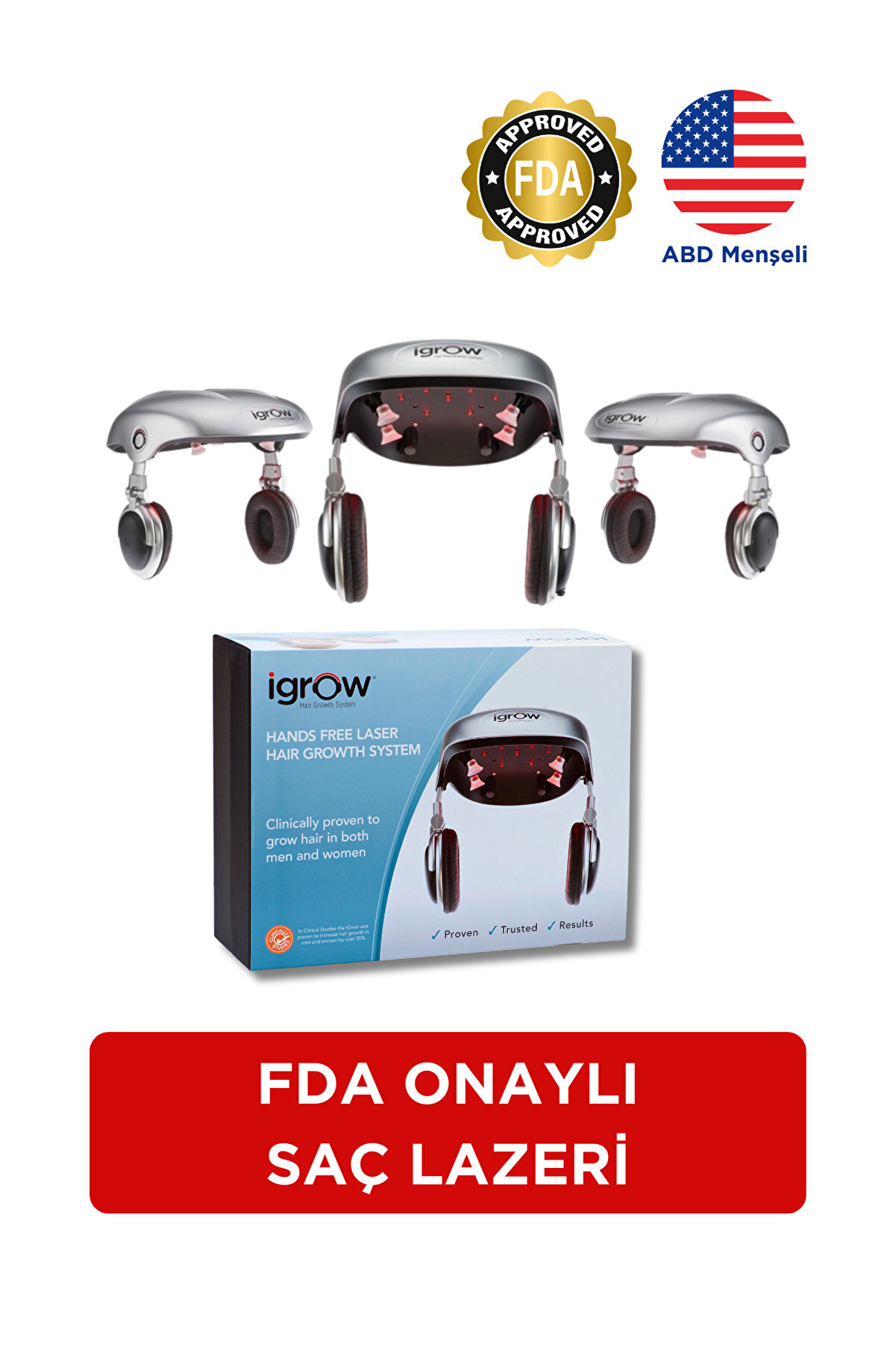 Apira Science Inc Igrow Lazerli Saç Çıkartma Ve Dolgunlaştırma Cihazı ...