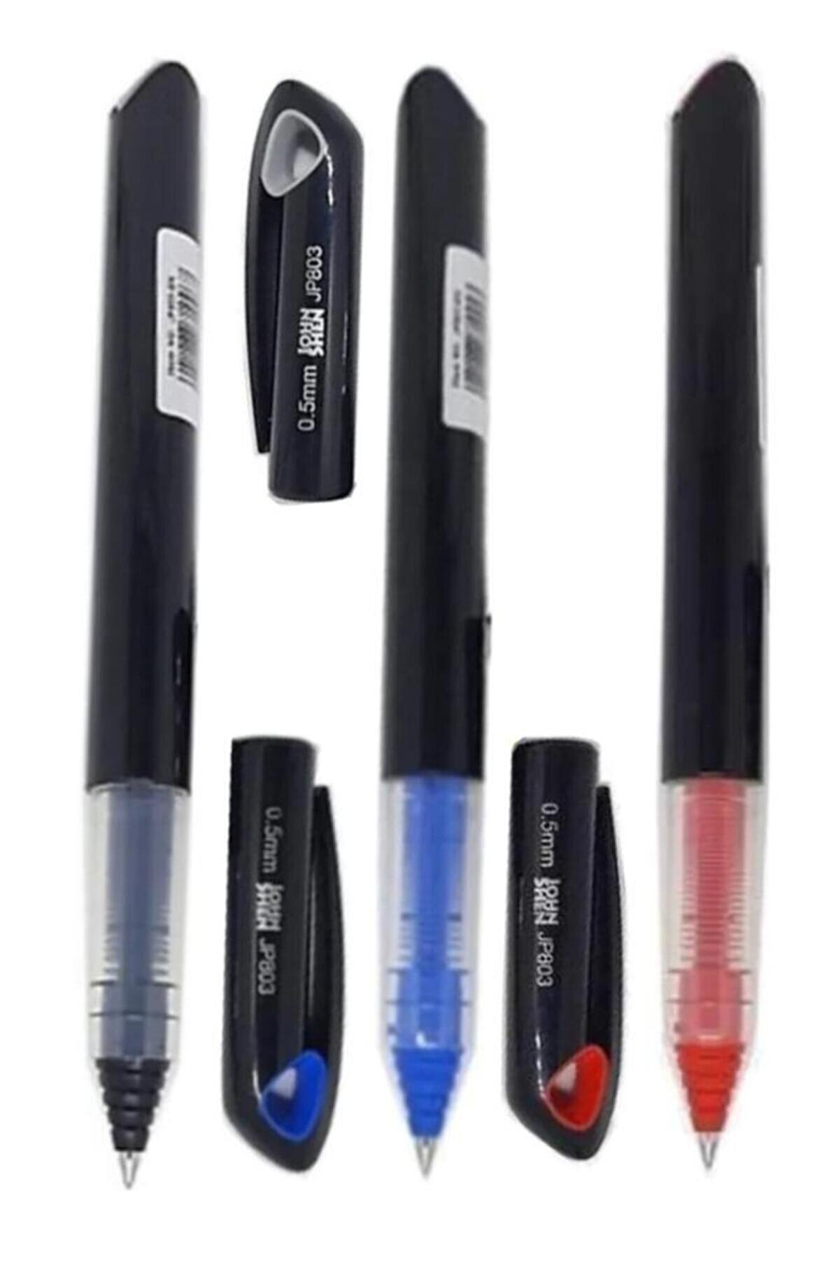Artlantis Siyah Kırmızı Mavi Pilot Kalem 3 Adet Roller Uçlu Likit ...