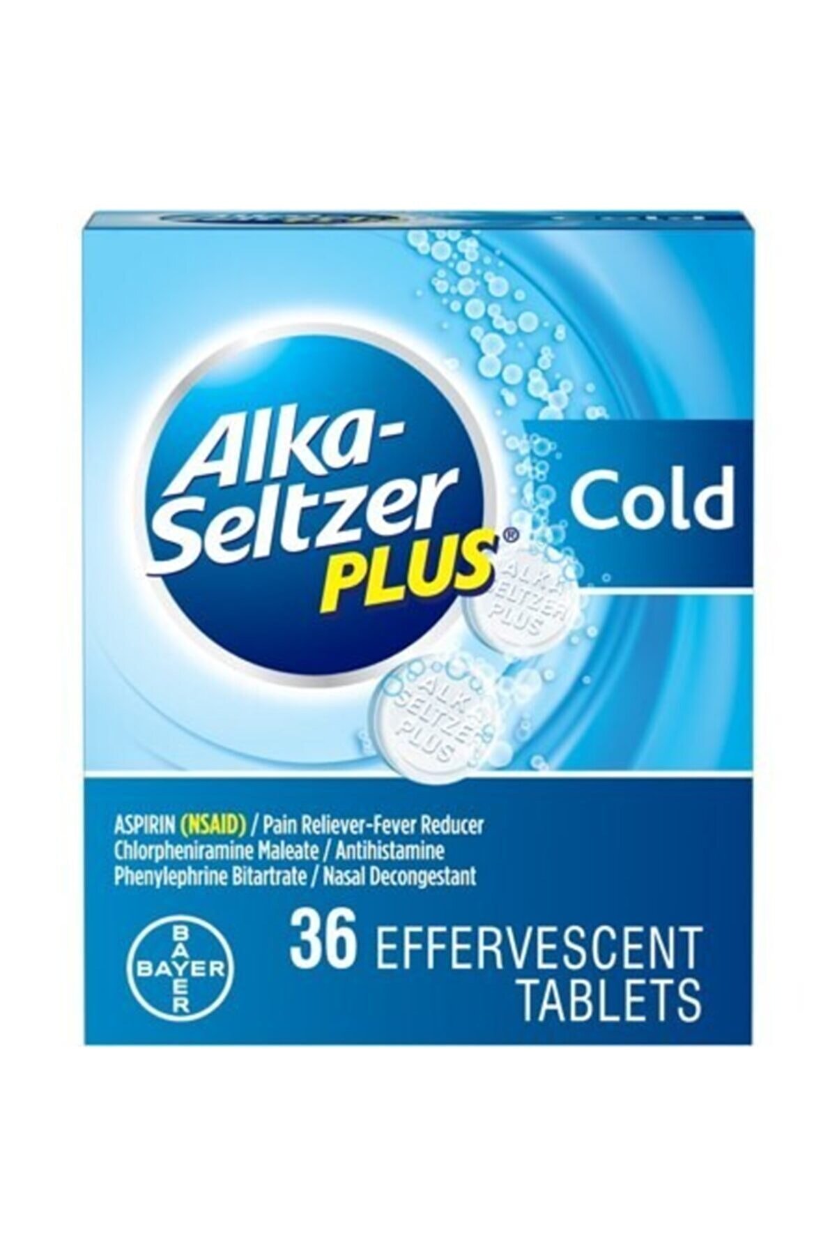 Bayer Alka-seltzer Plus Cold Sparkling Original 36 Tablet - Fiyatı ...