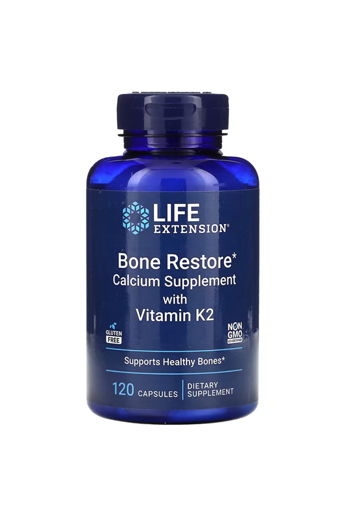Life Extension , Bone Restore, Cal cium Supplement with Vitamin K2, 120 ...