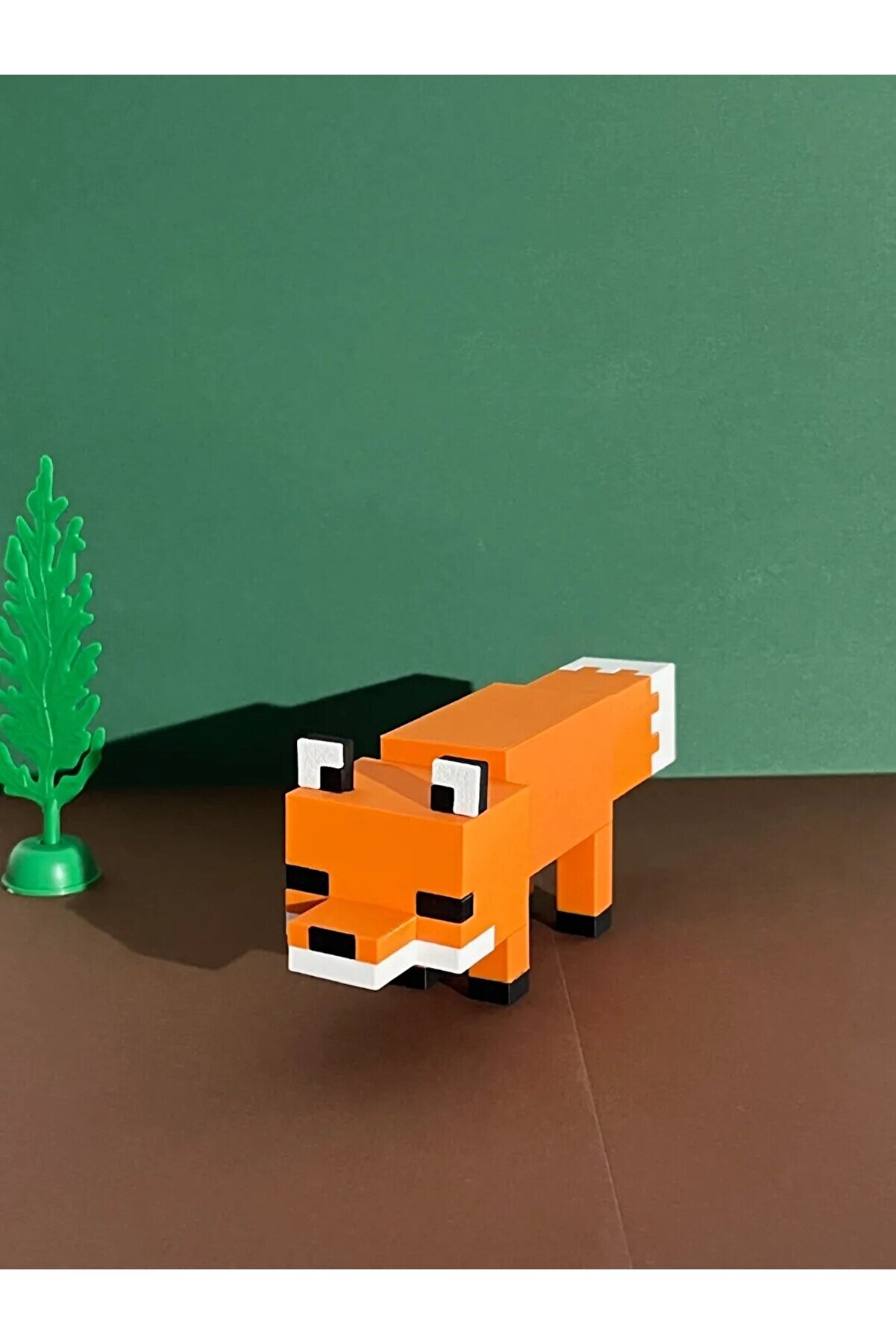 FigürDizayn Minecraft Arctic Fox Tilki Turuncu Figür Oynar Kafalı 12 Cm ...