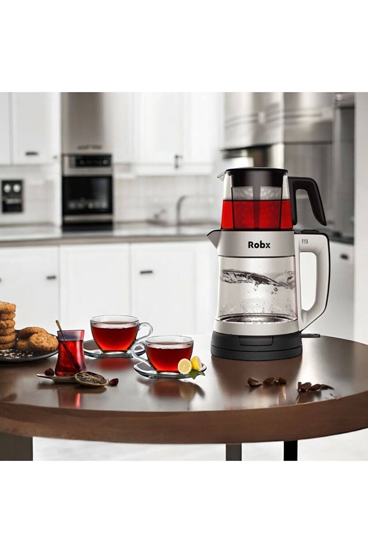 ROBX Tea-81 Çay Makinesi 1800 Wat 35 Bardak Kapasite Taze Çaylar Ultra ...