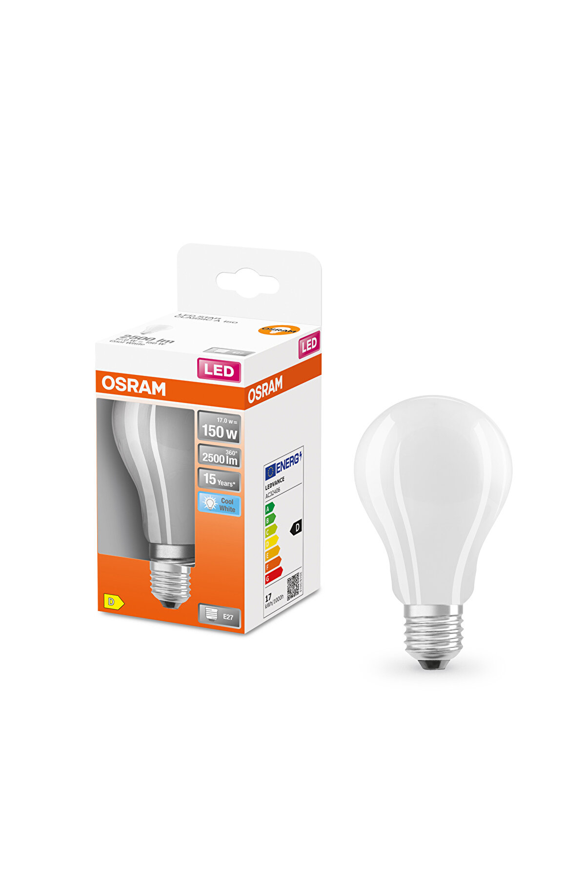 Osram Led 17W 4000K 2521lm E27 Duy Kırık Beyaz Işık Ampul - Fiyatı, Yorumları