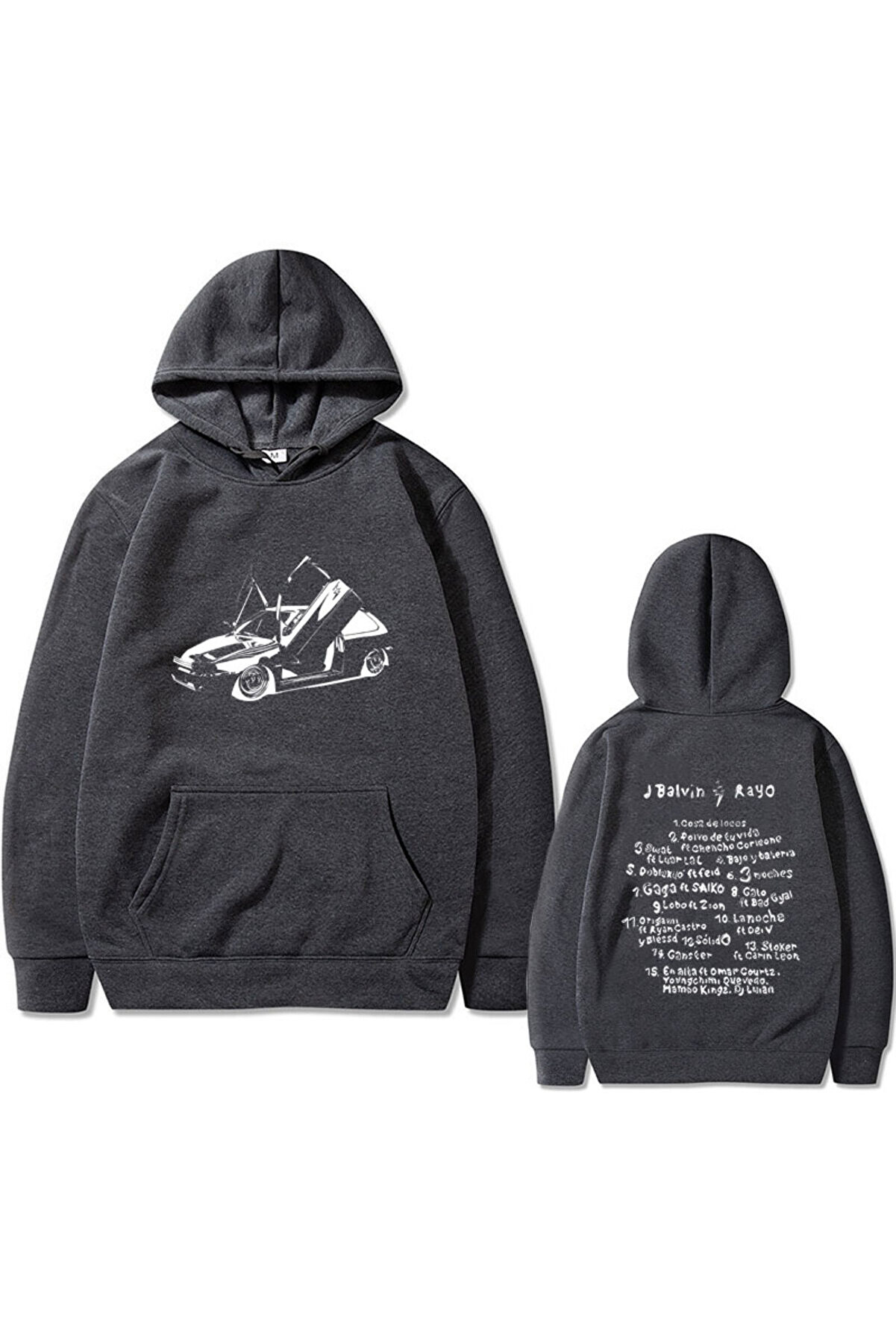 StartMore Hot Sale Singer J Balvin Rayo Album Graphic Hoodie Male ...