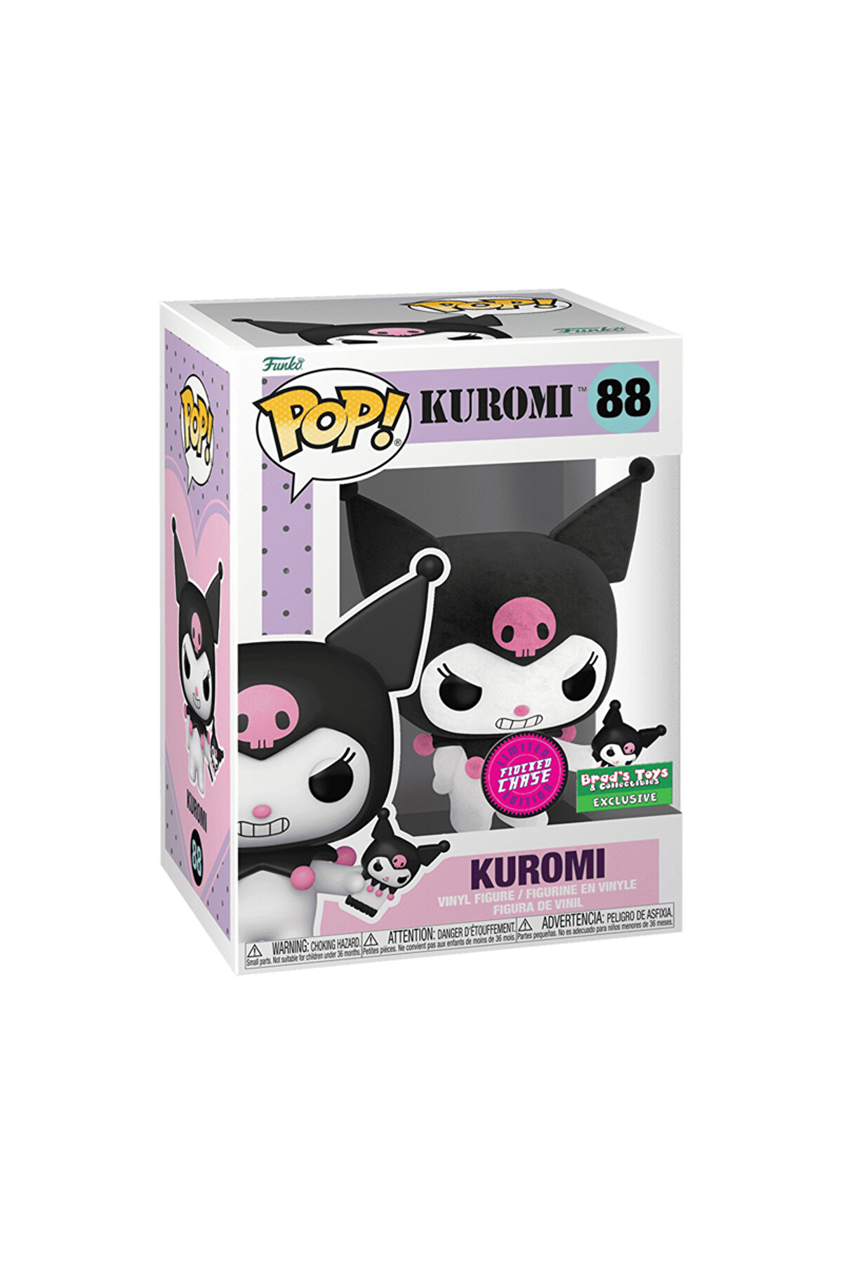Funko Pop! Kuromi Kuromi Flocked CHASE #88 & Kuromi #88 Special Edition ...