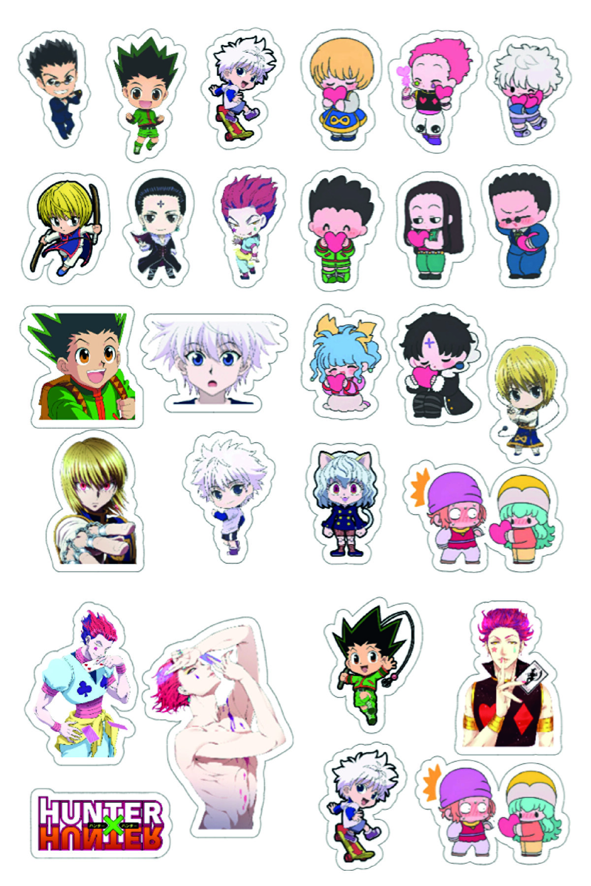 nihonwosekai Hunter x Hunter Mini Anime Etiket Sticker Seti Fiyatı ...