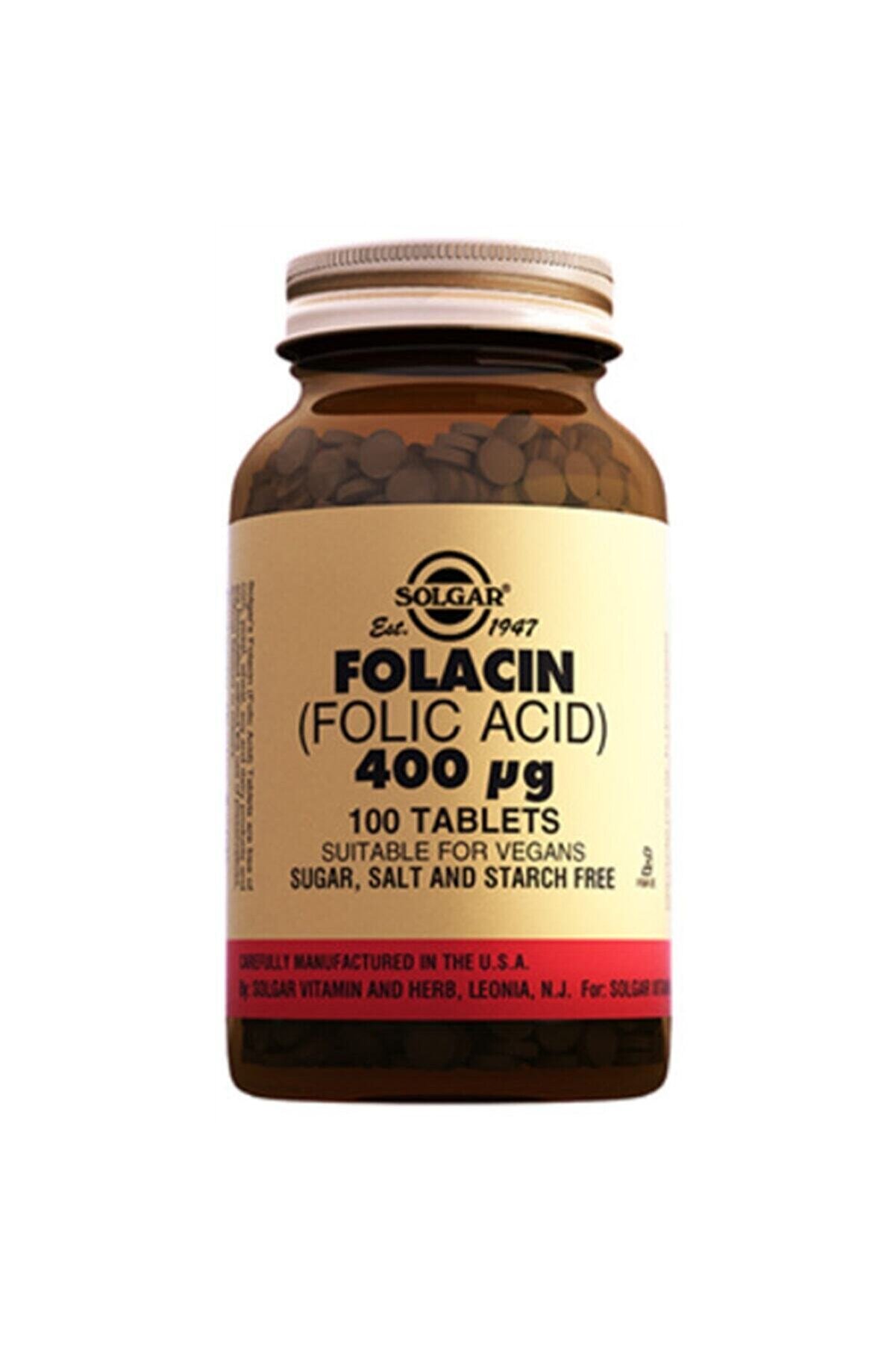Solgar Folacin Folik Asit 400 mg 100 Tablet Fiyatı, Yorumları - Trendyol