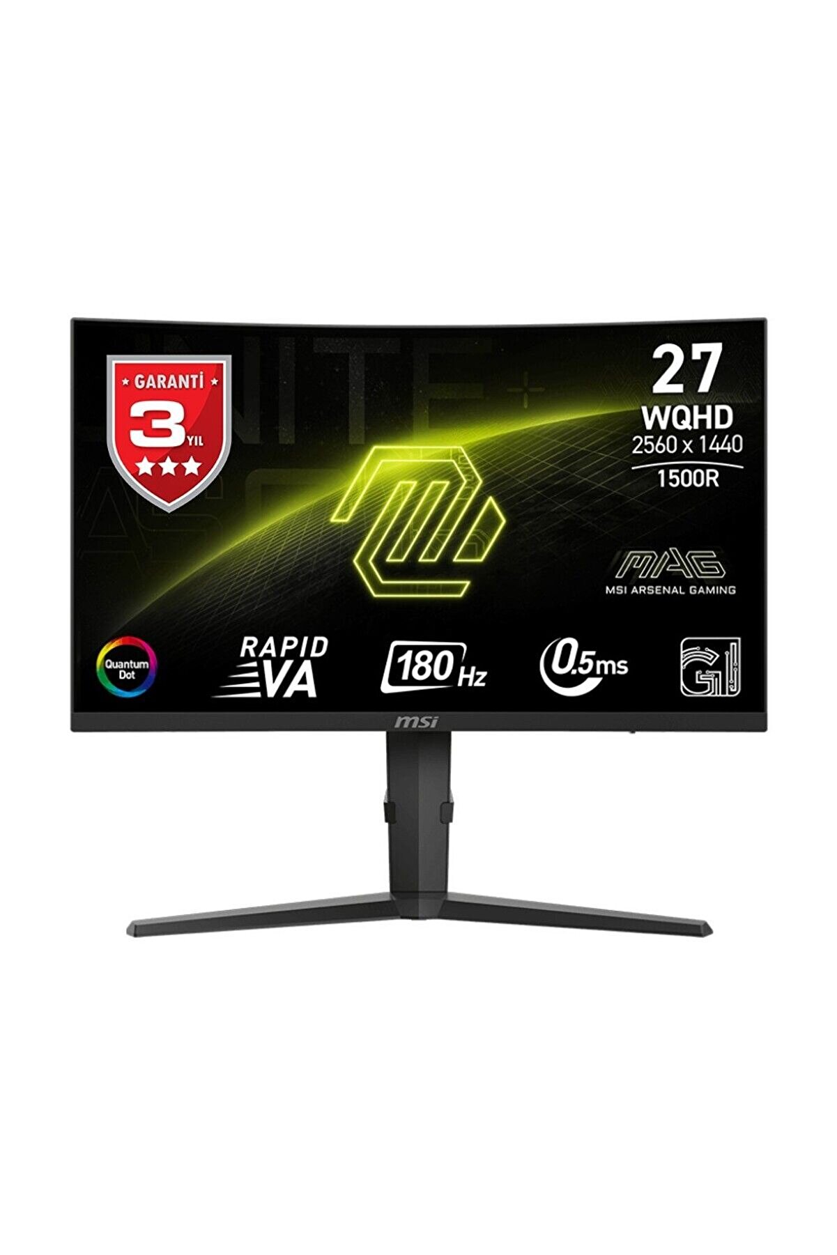 MSI Mag 275cqrf Qd E2 27 2560x1440 180hz 0.5ms Hdmı Dp Type-c Adaptive ...