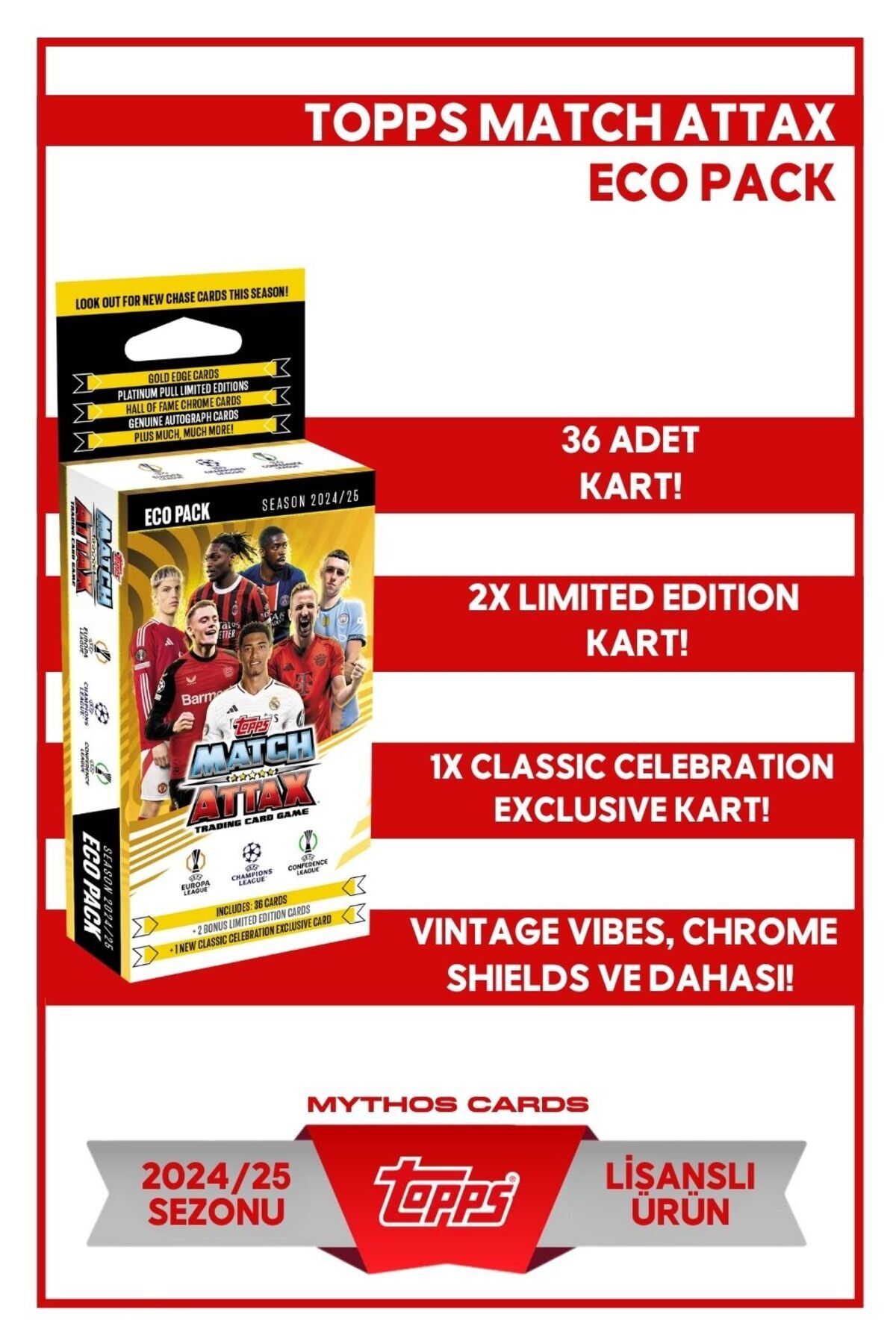 Topps Match Attax 24/25 - Eko Paket - Fiyatı, Yorumları