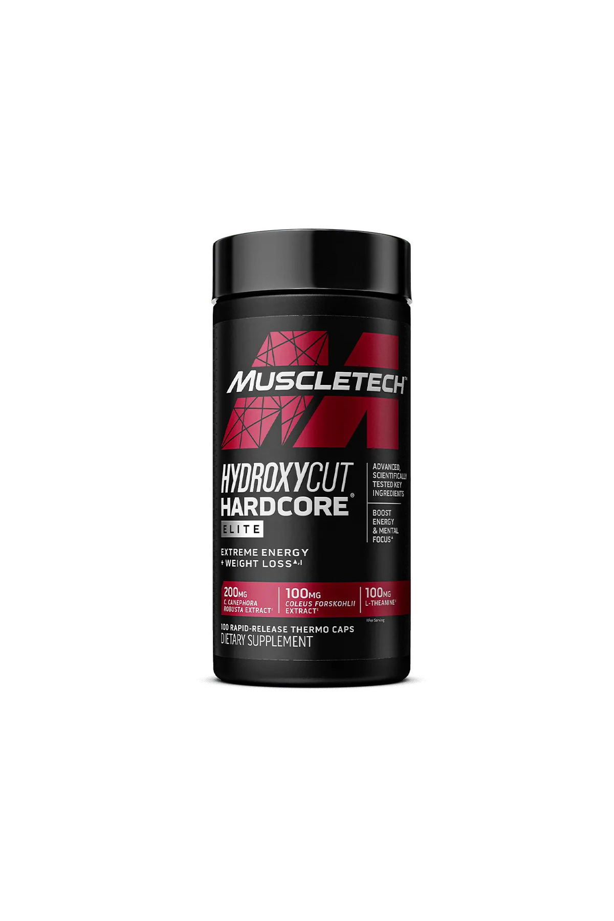 Muscletech Hydroxycut Hardcore Fat burner Elite / 100 Caps ABD VERSİYON ...