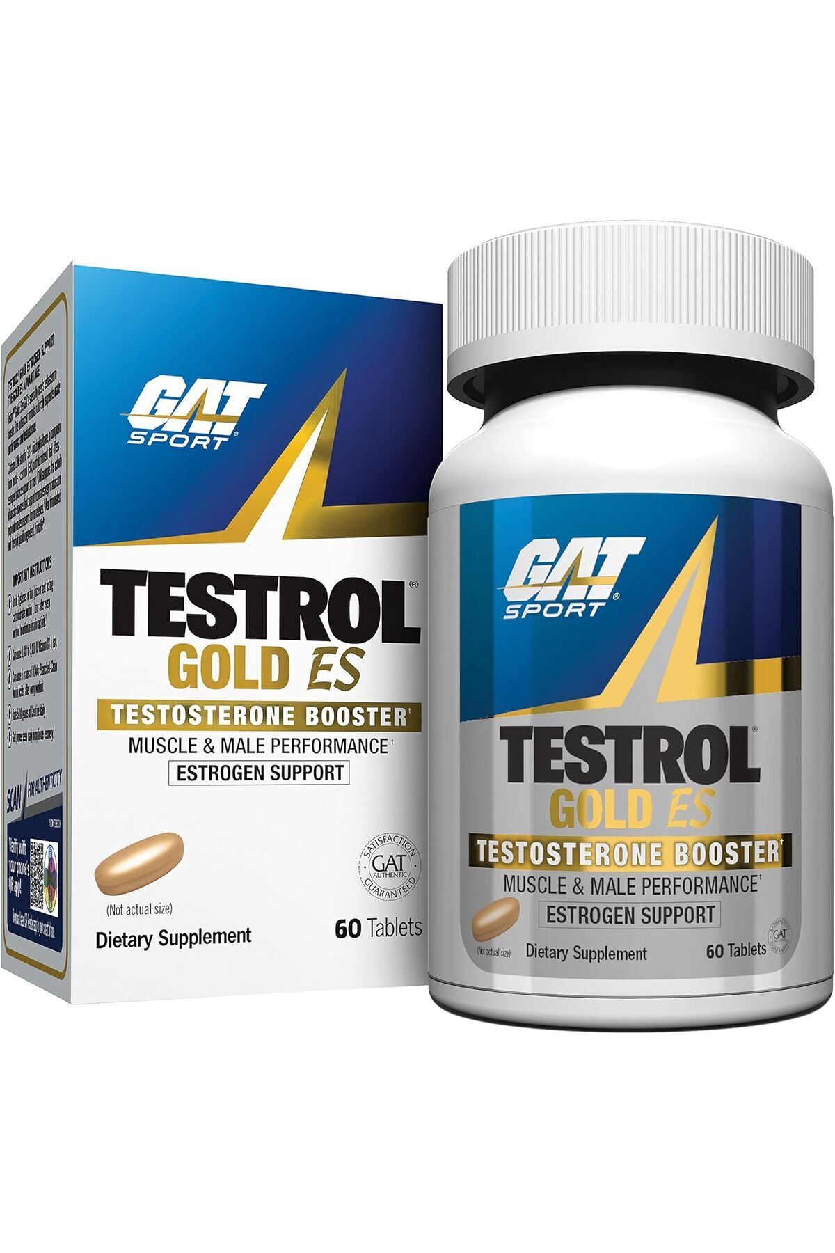GAT Testrol Gold Es Tribulus Arginine Selenium Fenugreek Saw Palmetto ...