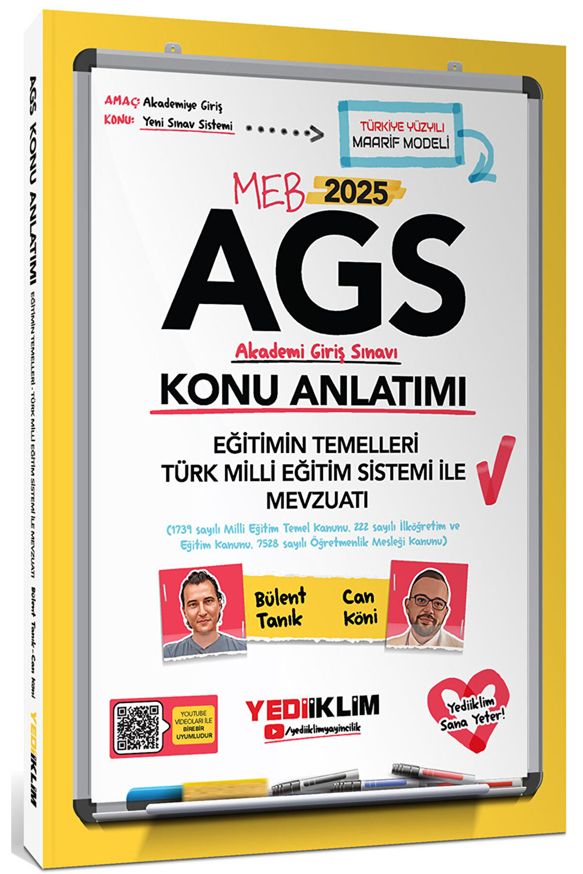 Yediiklim Yayınları 2025 MEB AGS Eğitimin Temelleri Türk Milli Eğitim Sistemi ile Mevzuatı Konu ...