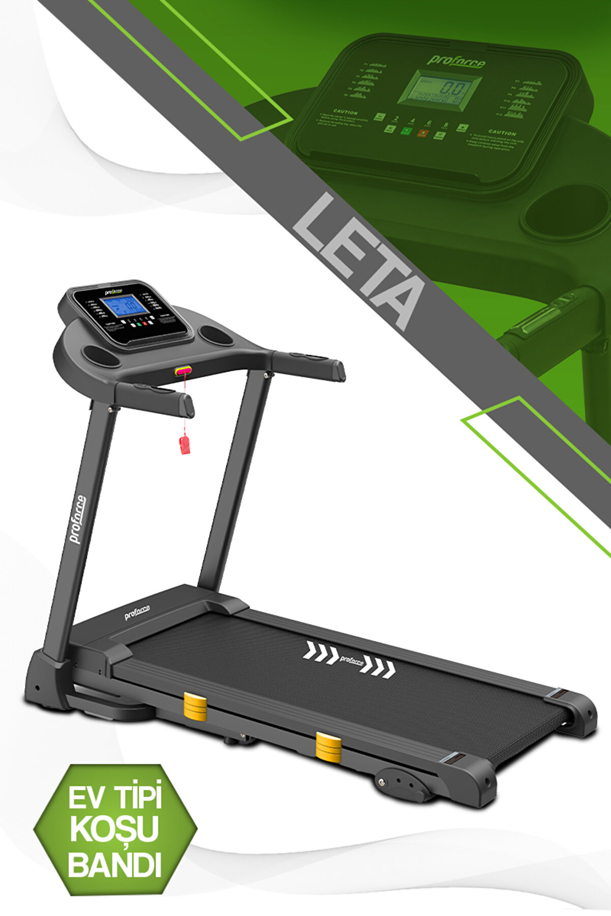 Proforce Leta Koşu Bandı Led Mavi Ekran, Kolay kurulum, Katlanabilir, 0 ...