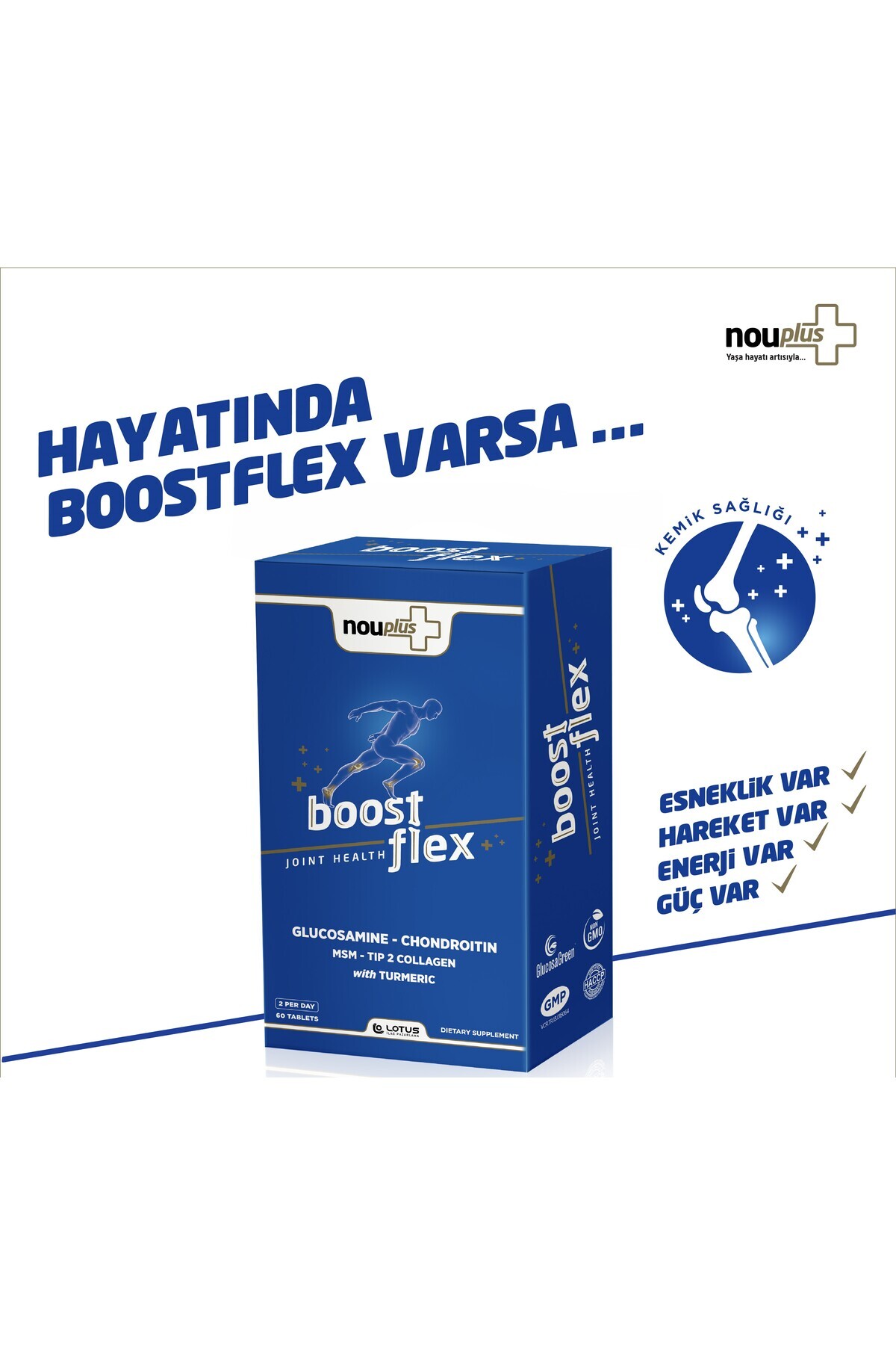 Nouplus Boost Flex Joınt Health Kolajen 60 Tablet - Fiyatı, Yorumları