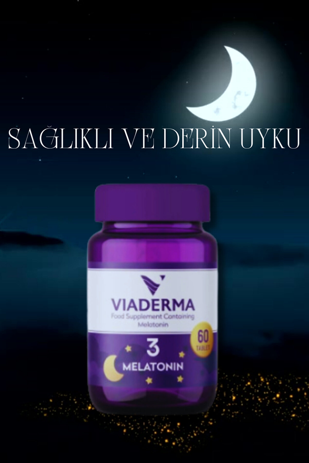 Viaderma Melatonin 3 Mg 60 Tablet Uyku Destekleyici Düzenleyici Derin ...