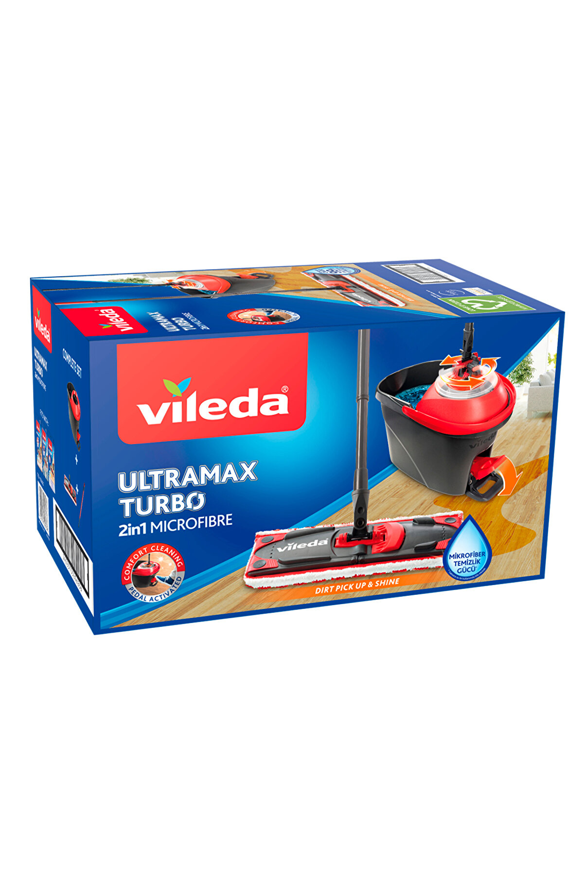 Vileda Ultramat Turbo Pedallı Temizlik Seti 2in1 Easy Wring Fiyatı ...