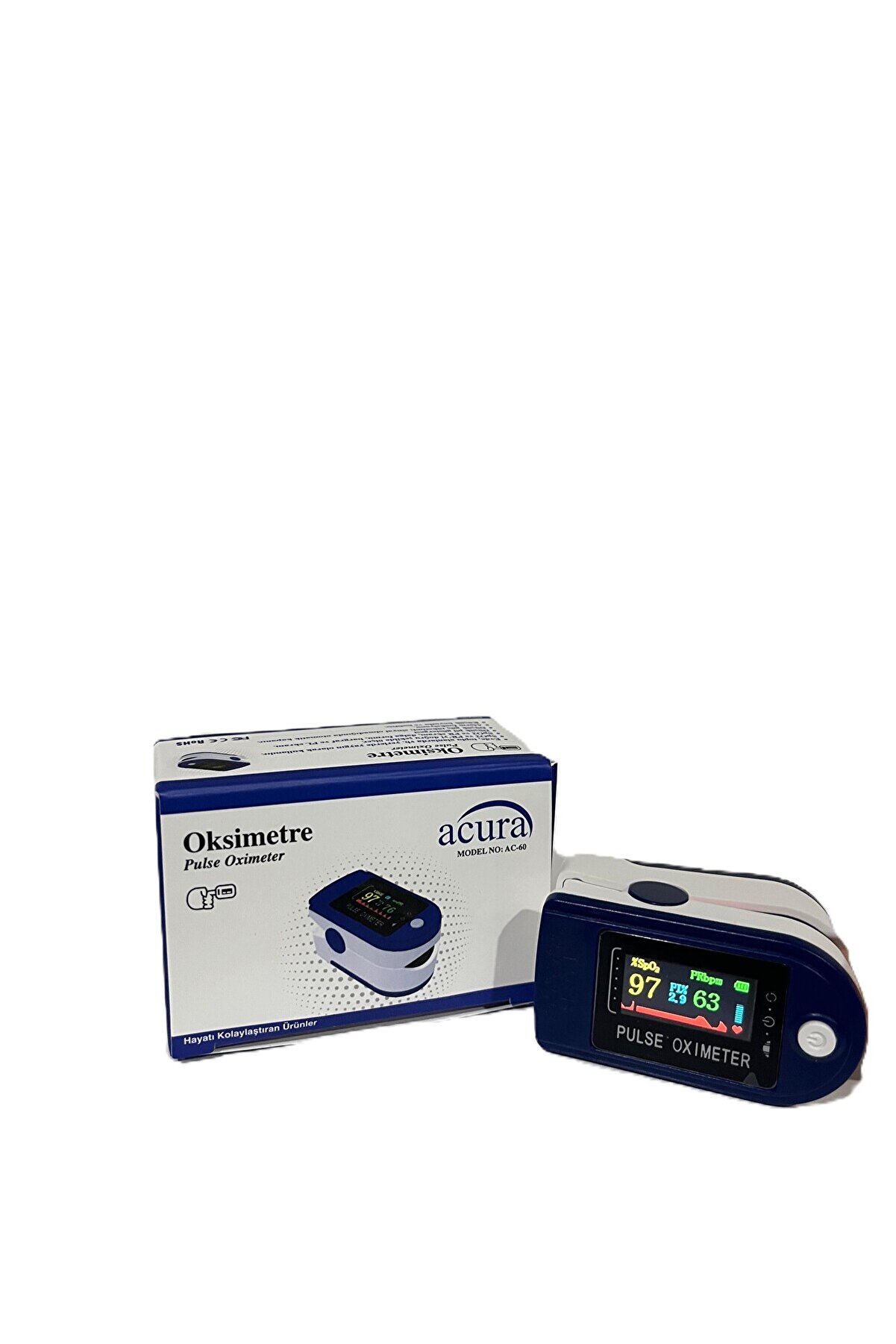 Acura AC-60 Pulse Oksimetre Oksijen Nabız Ölçer Parmak Tipi Fiyatı ...
