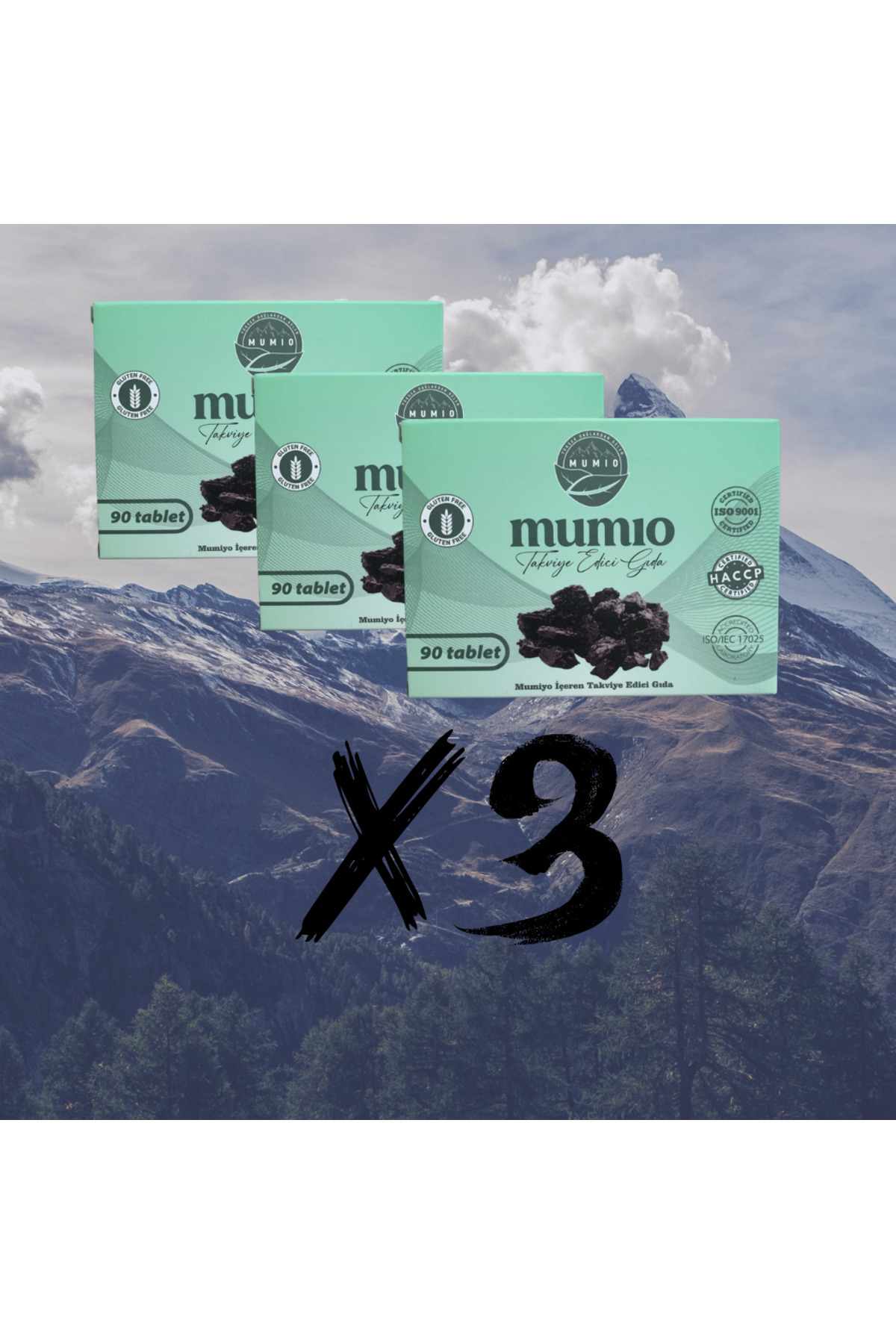 Mumio 3 Adet Mumiyo (SHİLAJİT) Takviye Edici Gıda %100 Shilagit (270 ...