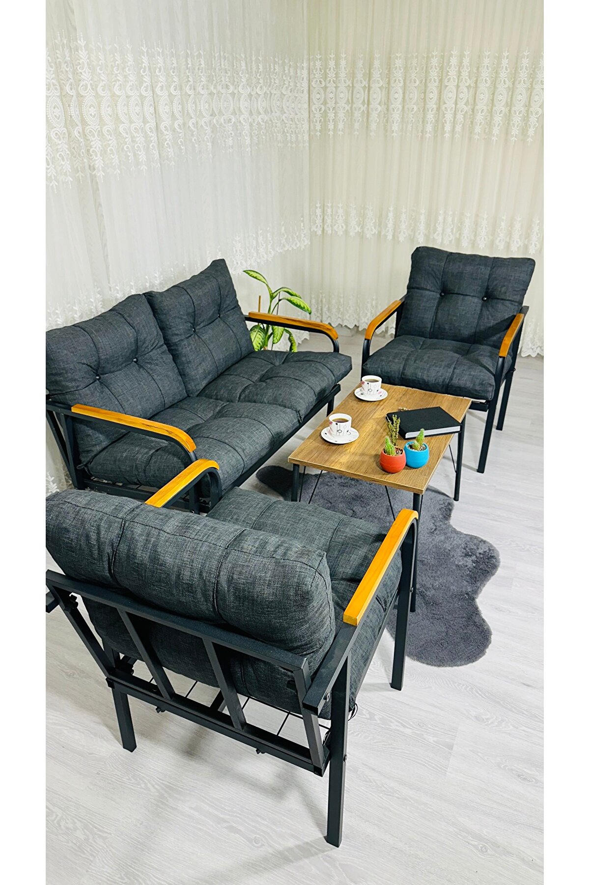 Madame Home Nilüfer Oturma Gurubu 2-1-1 Sehpa Fiyatı, Yorumları - Trendyol