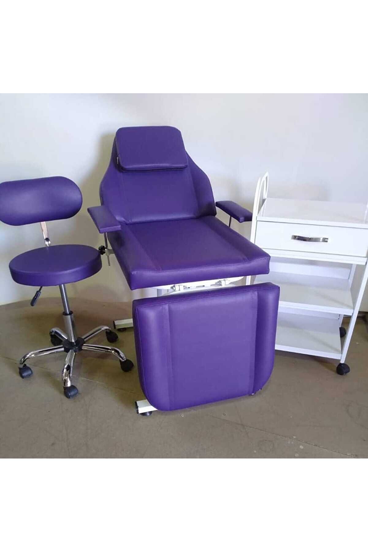 Ahm 3’ lü Cilt Bakım Sedye Seti Sedye-Etejer(Çekmeceli)- Uzman ...