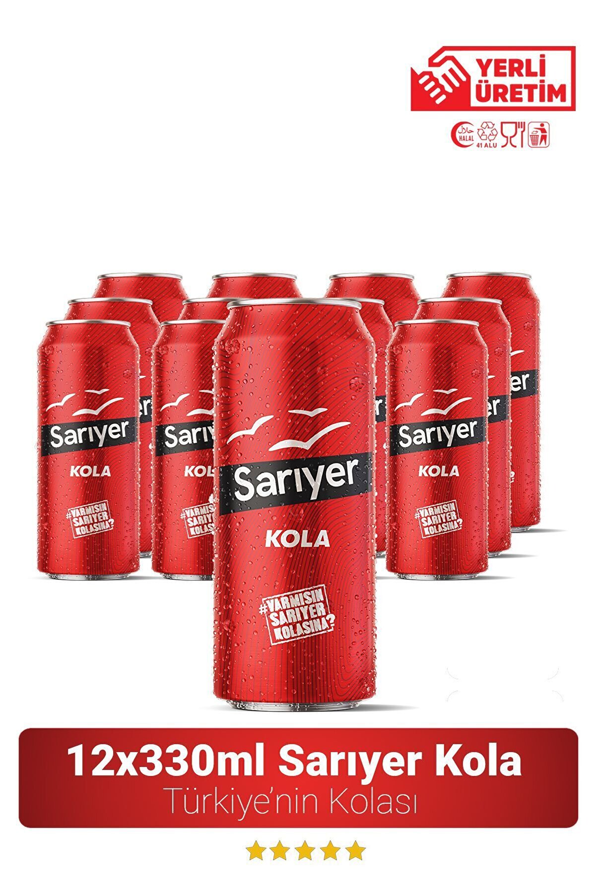Sarıyer Gazoz Sarıyer Kola 330ml x 12 Adet - Fiyatı, Yorumları