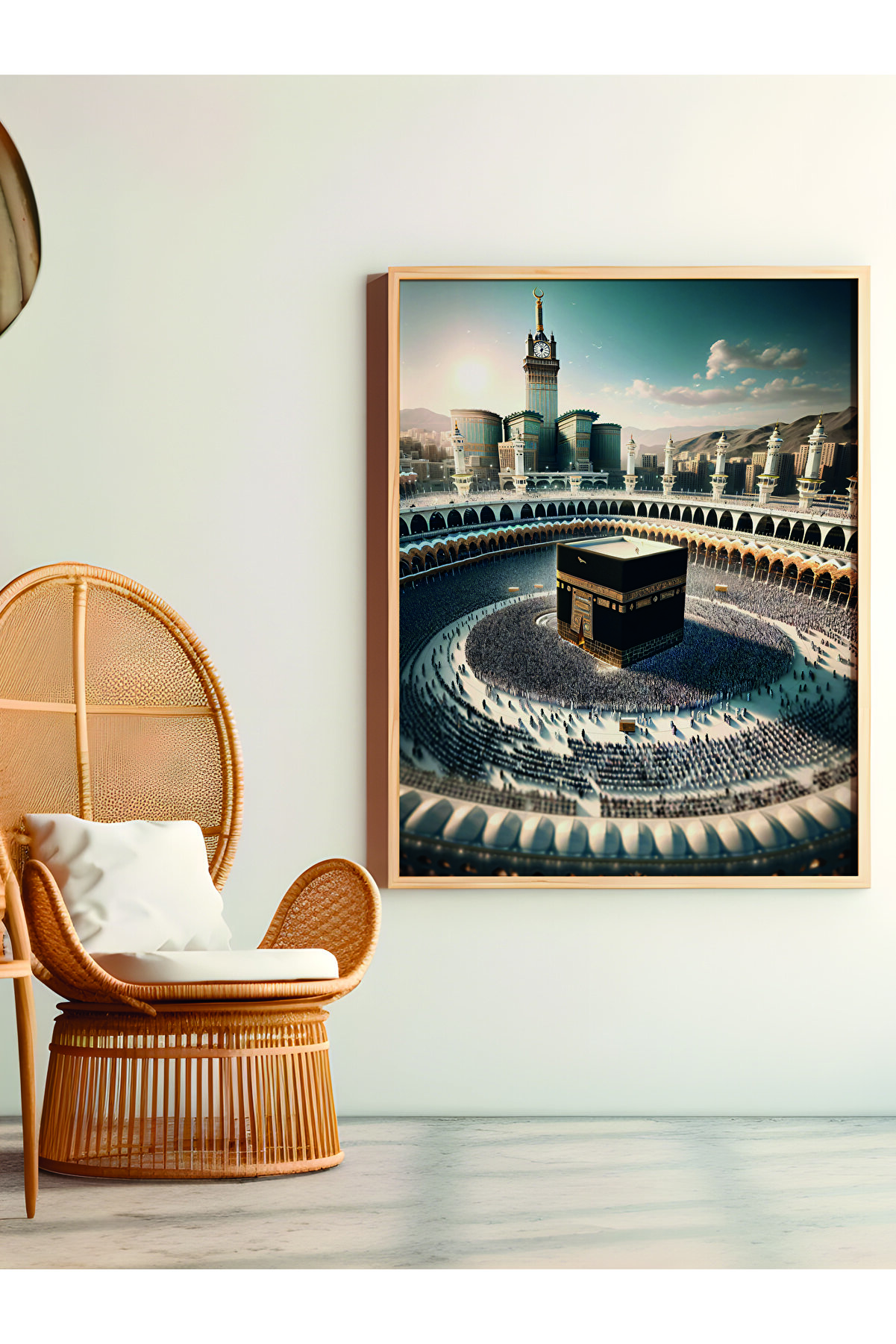 DecovianHomeDesign Doğal Ahşap Çerçeveli Tekli Kabe Tablosu | Kabe ...