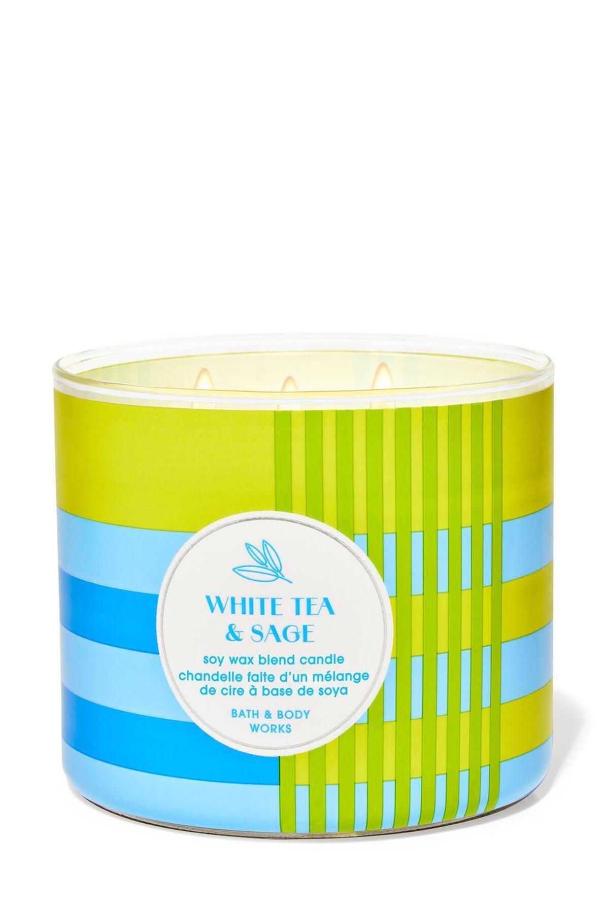 Bath & Body Works White Tea & Sage Büyük Mum 411 G Fiyatı, Yorumları ...