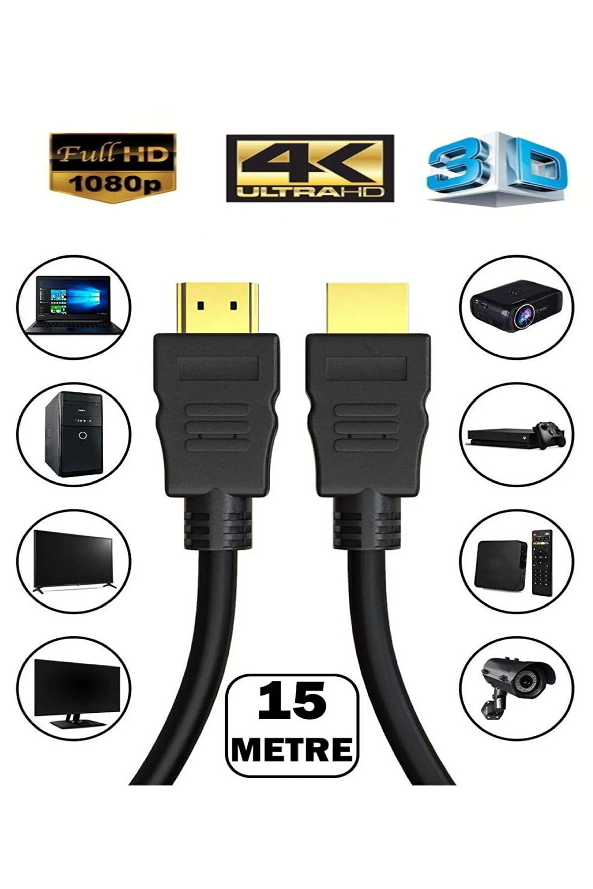 nelerbulurum 15 Metre Yüksek Kalite HDMİ KABLO Uydu Alıcısı Kablosu Tv ...
